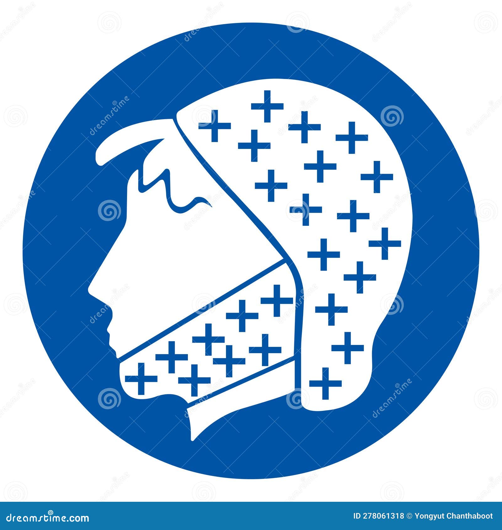 Hair and Beard Nets Must Be Worn Symbol Sign ,Vector Illustration ...