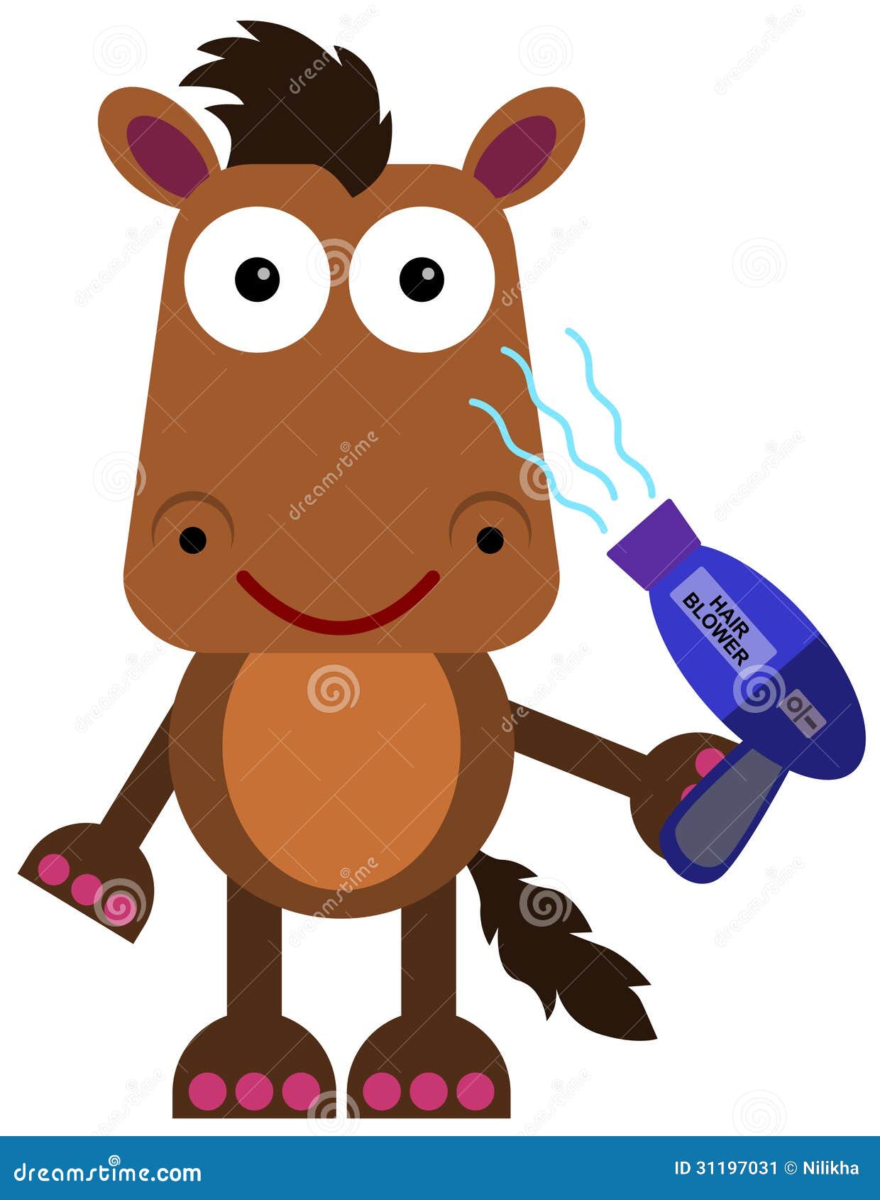 Hair blower stock illustration. Illustration of blower - 31197031