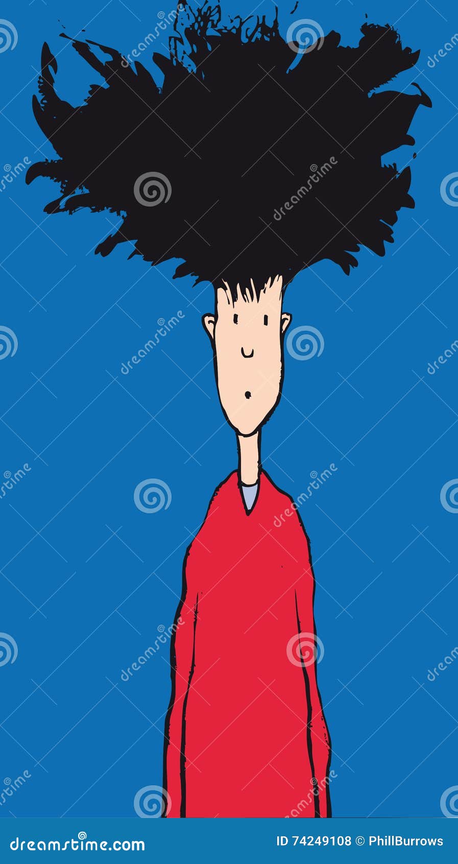 Unkempt Hair Vector Seamless Pattern Background. Funny Infographic ...