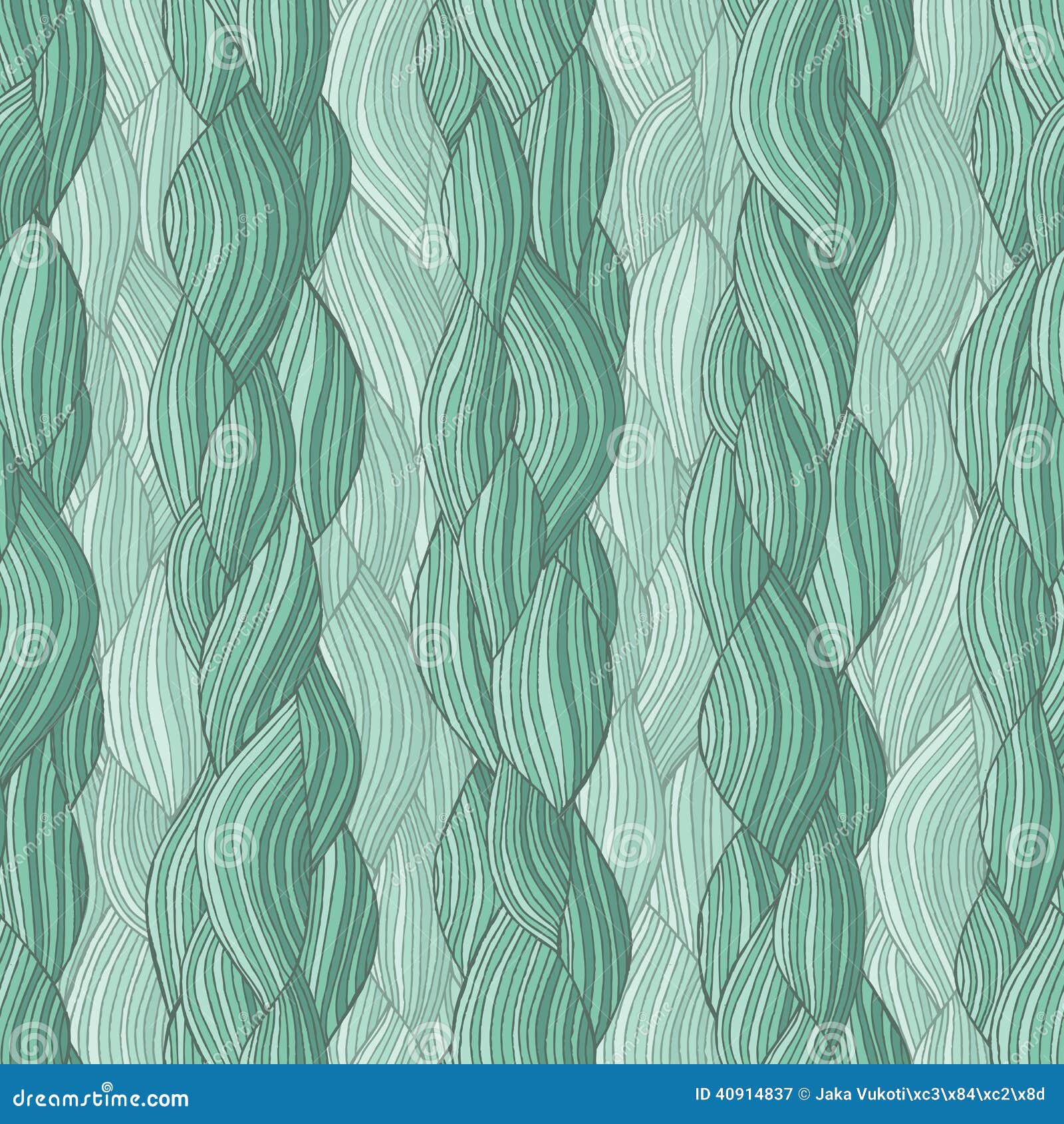 Hair Braid Seamless Pattern Stock Vector - Illustration of hair, braid ...