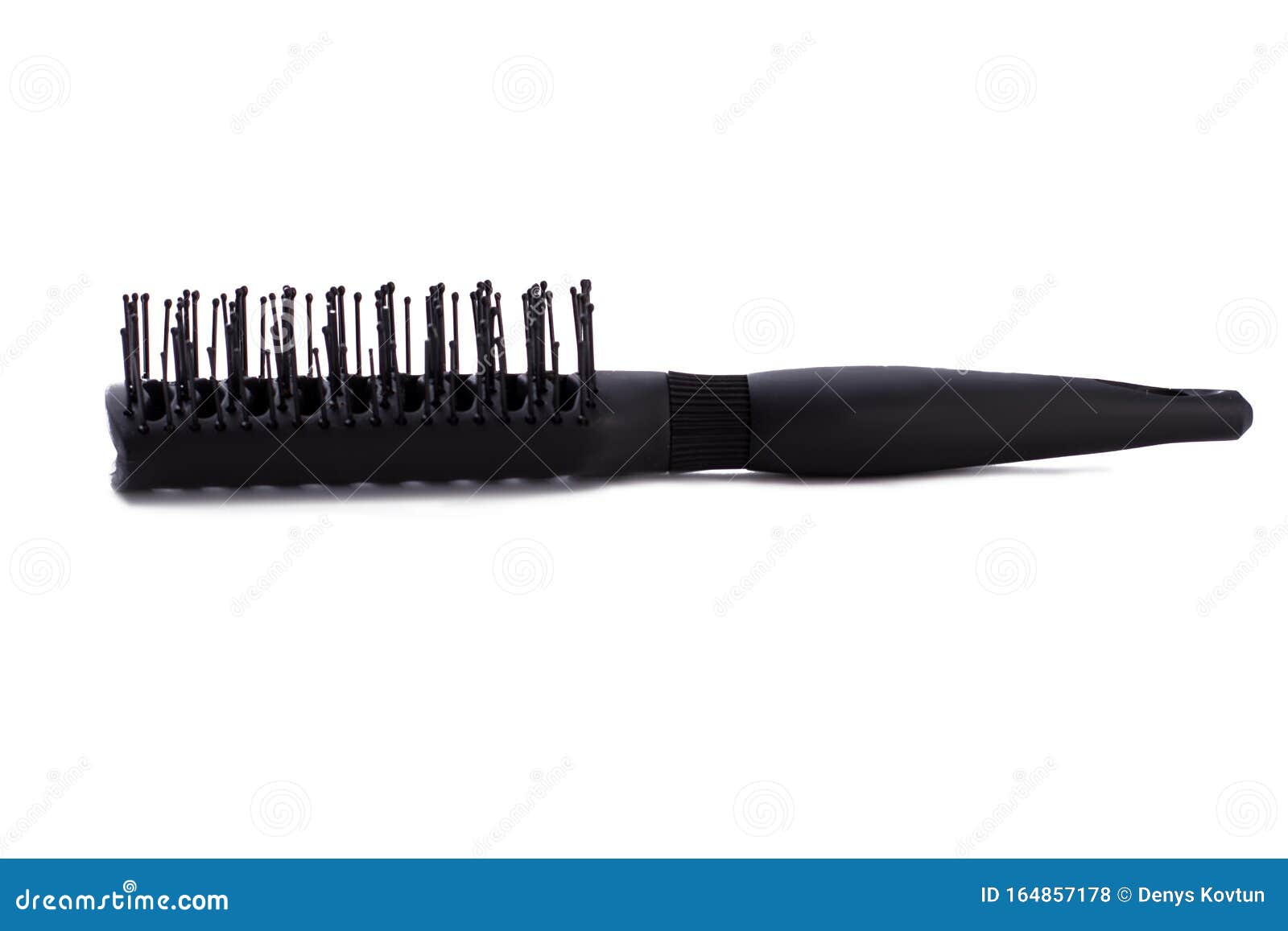 Hair Brush Isolated on White Background. Stock Photo - Image of hair ...