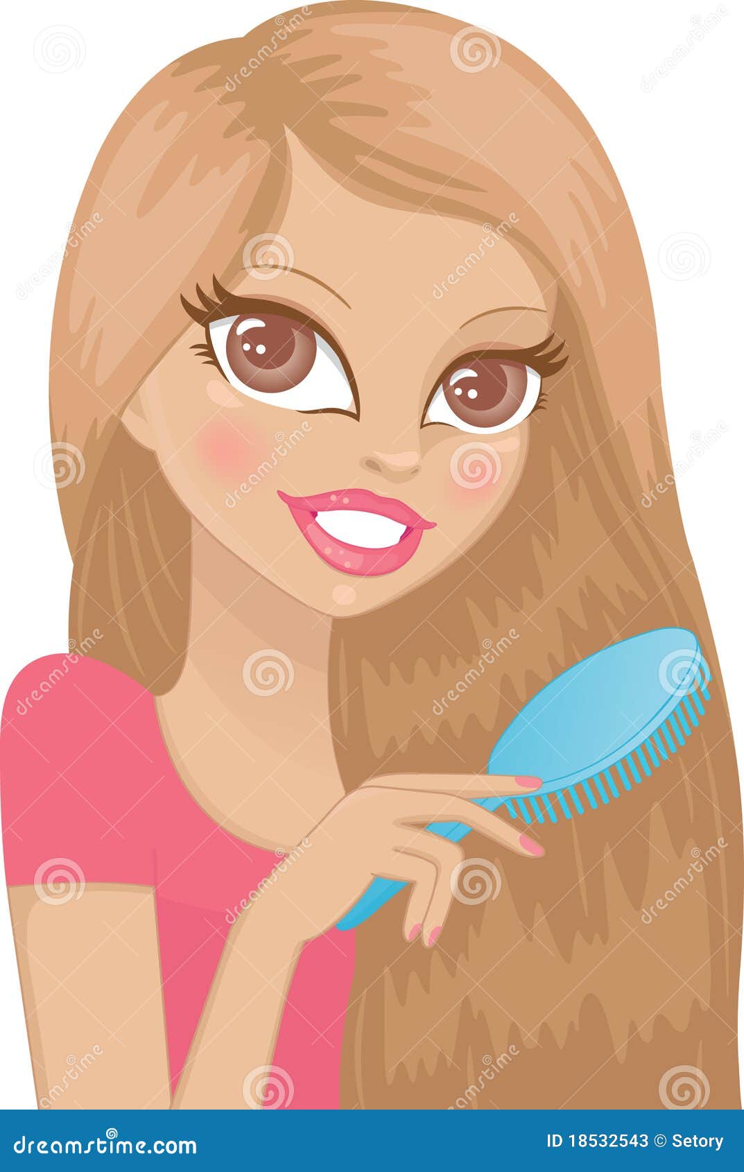 Hair Care stock vector. Illustration of painting, hair - 18532543