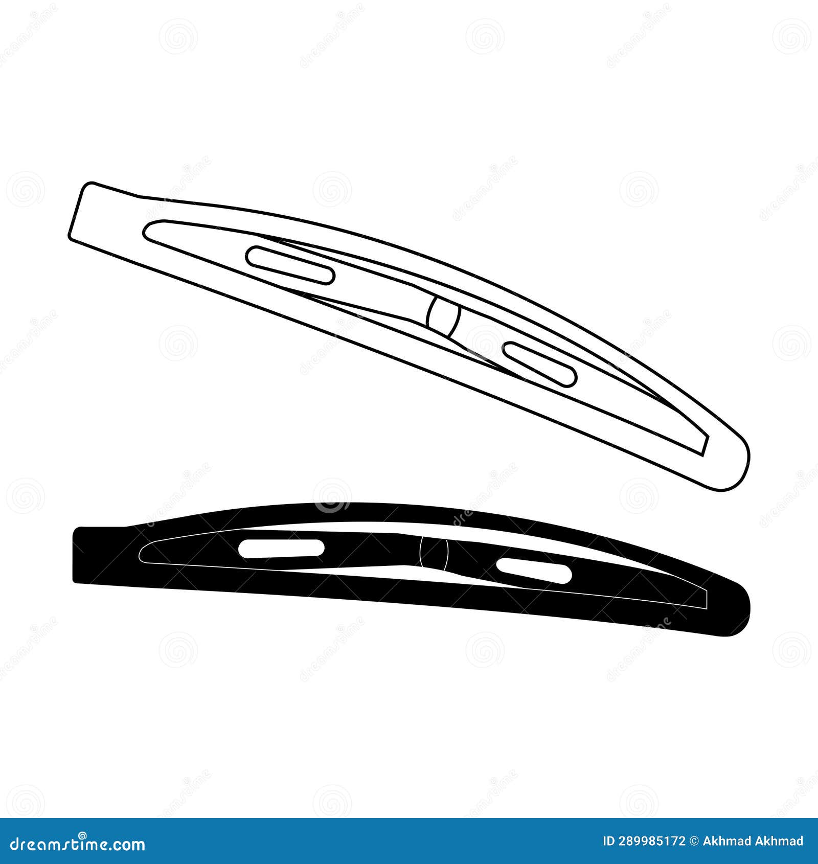 Hair Clips pin icon stock illustration. Illustration of hair - 289985172