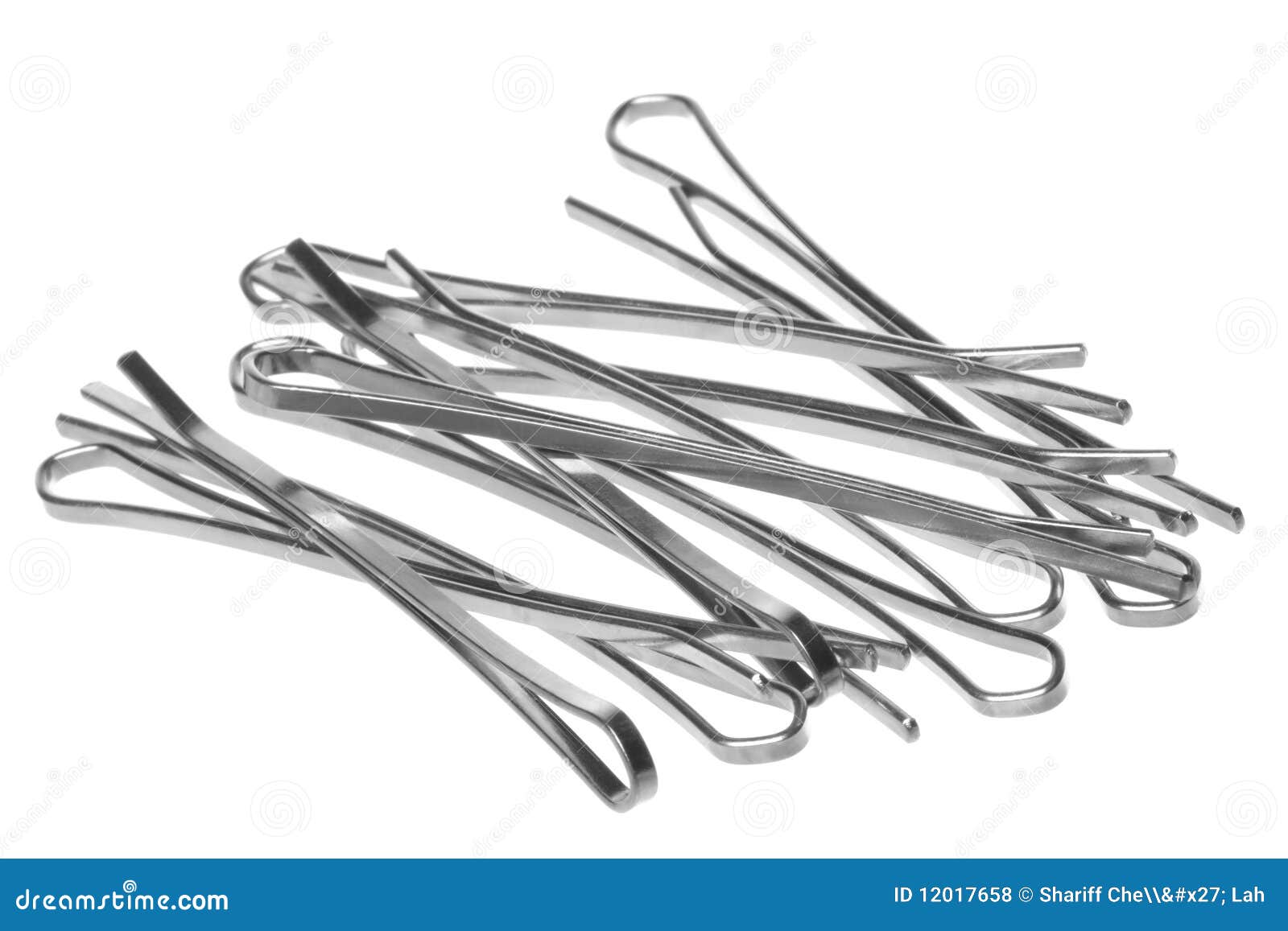 Hair Clips for Rollers Macro Isolated Stock Photo - Image of hairclip ...