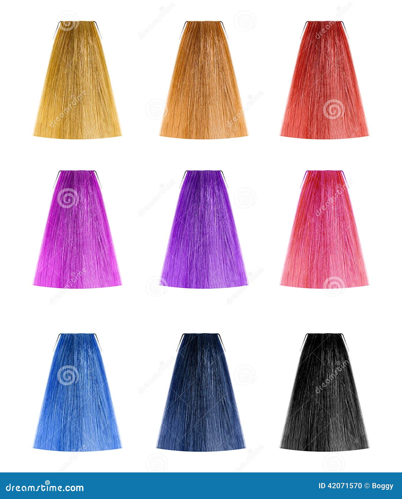 Hair color set stock photo. Image of colour, objects - 42071570