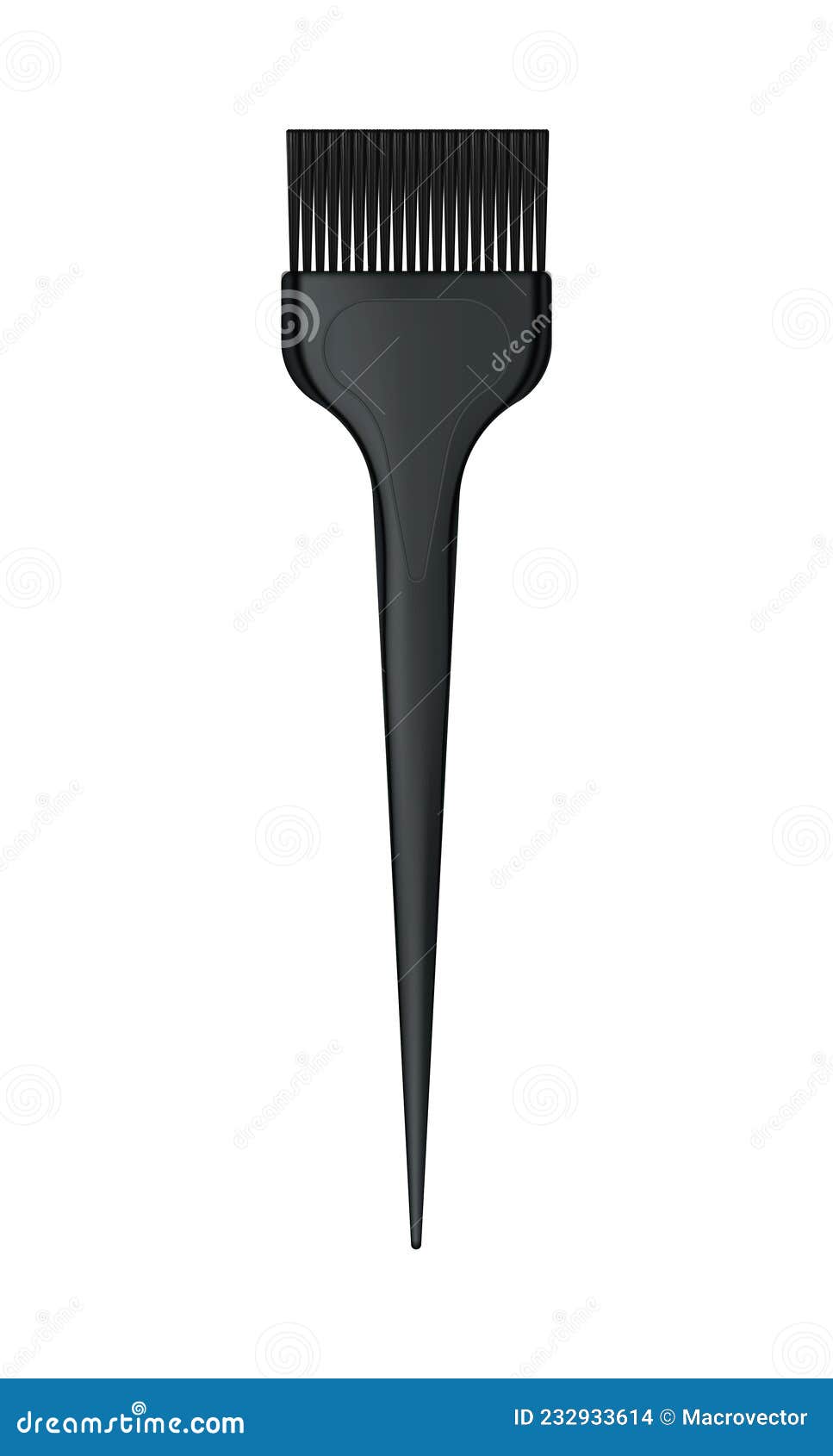 Hair Coloring Brush Composition Stock Vector - Illustration of fashion ...