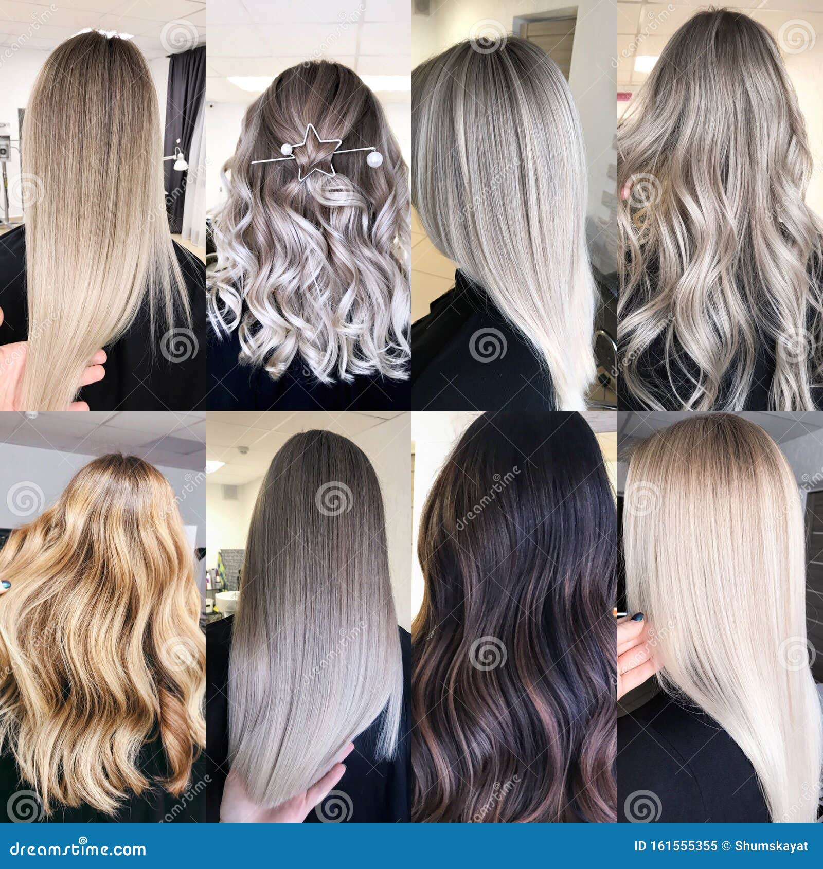 Hair Coloring Many Different Options Stock Image - Image of hairdo ...