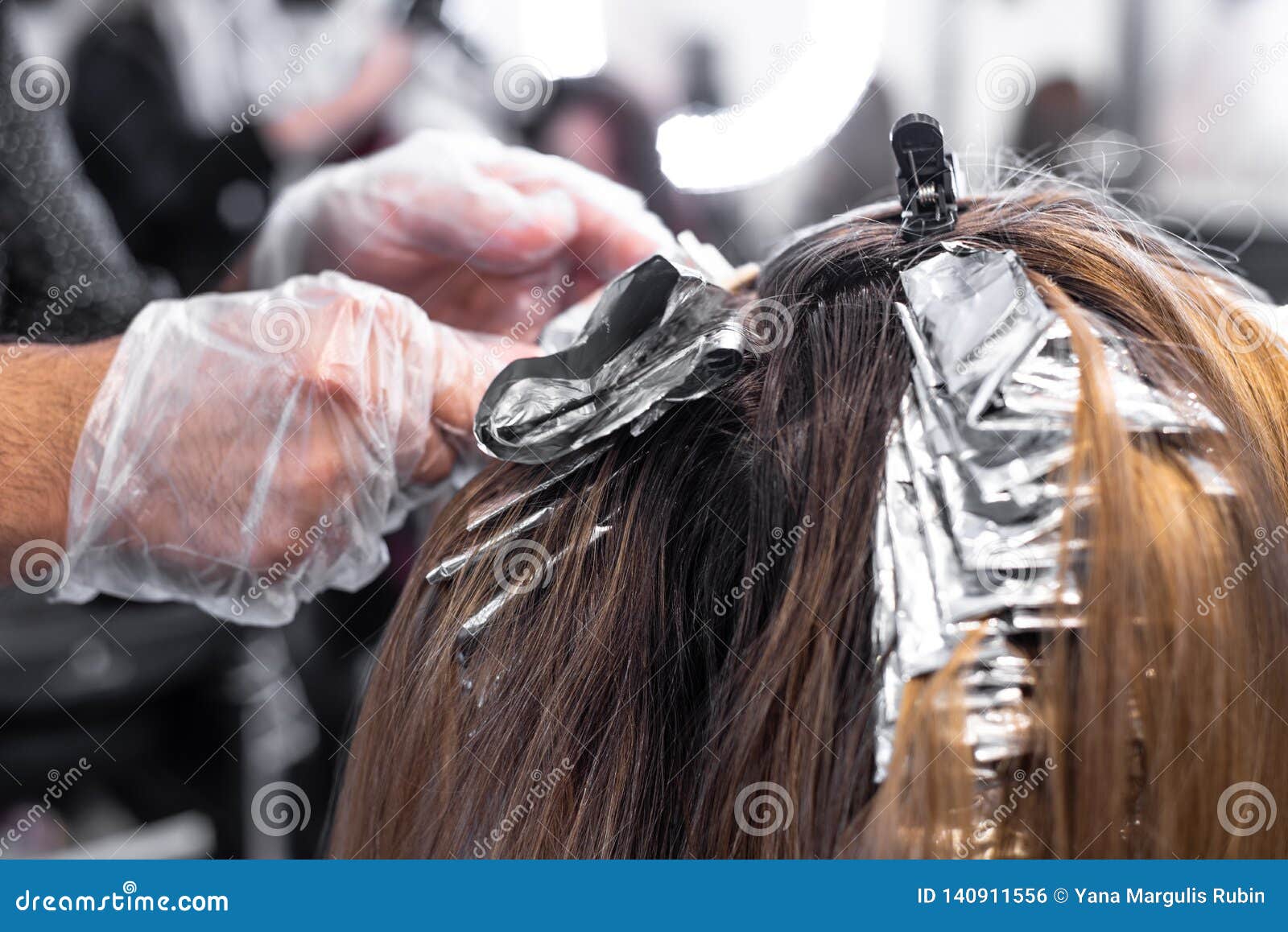 Hair Coloring at Hair the Salon Stock Photo - Image of female, customer ...