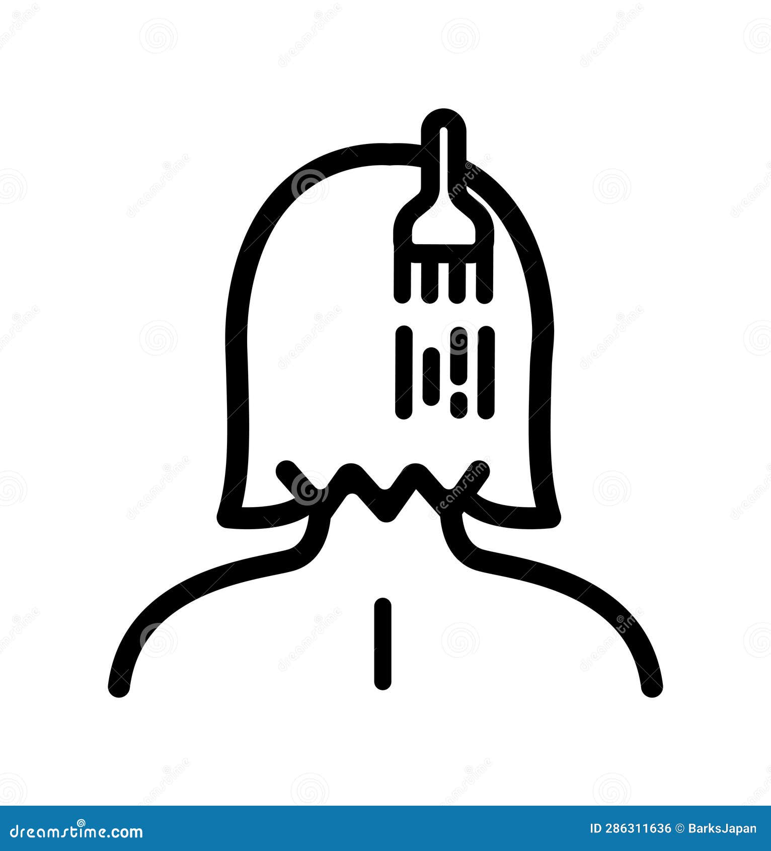 Hair Coloring Icon Illustration Stock Vector - Illustration of paint ...