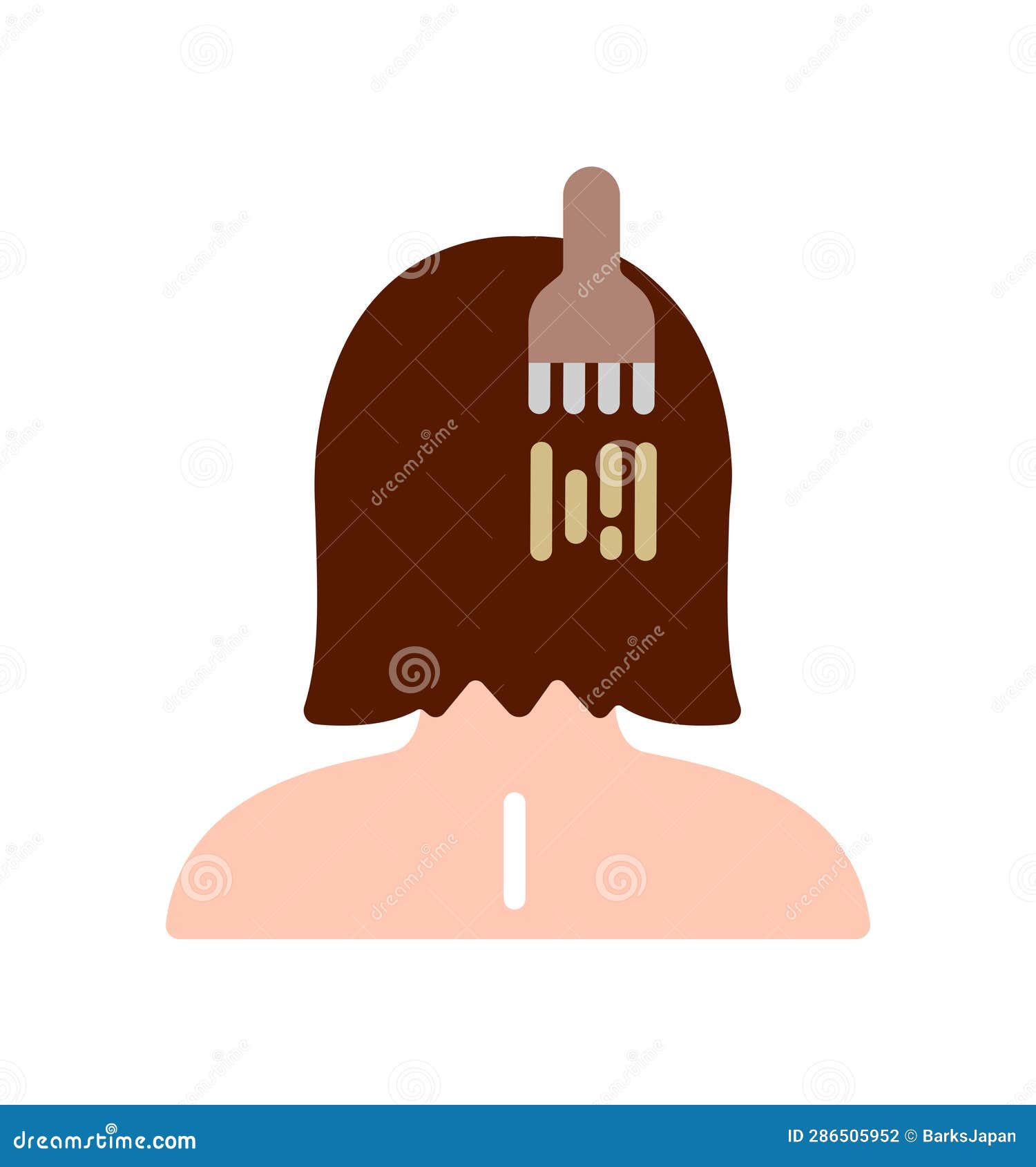 Hair Coloring Icon Illustration Stock Vector - Illustration of brush ...