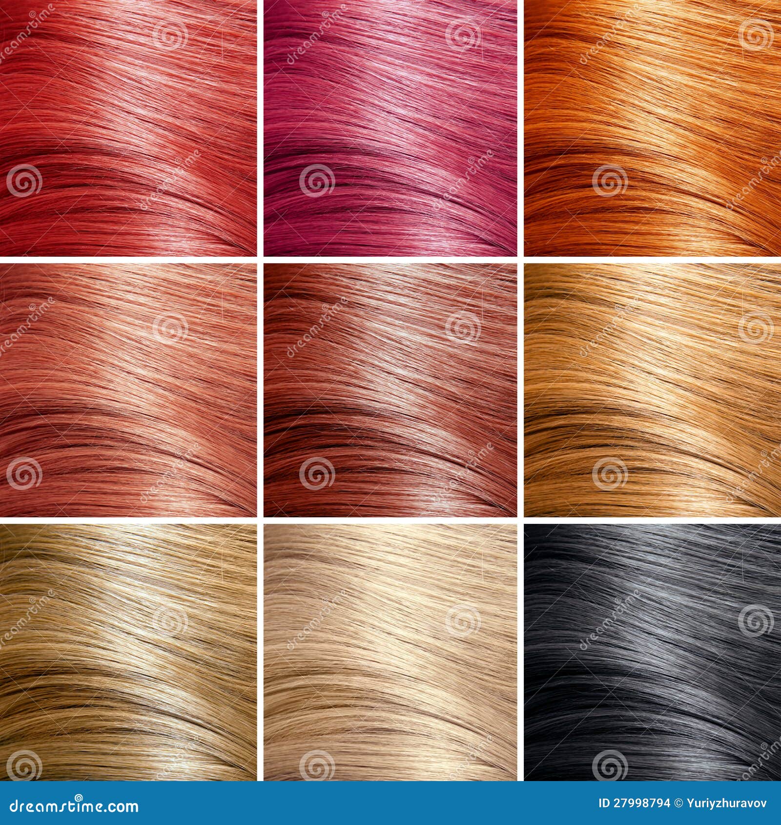 Hair Colors Set. Tints stock photo. Image of salon, bright - 27998794