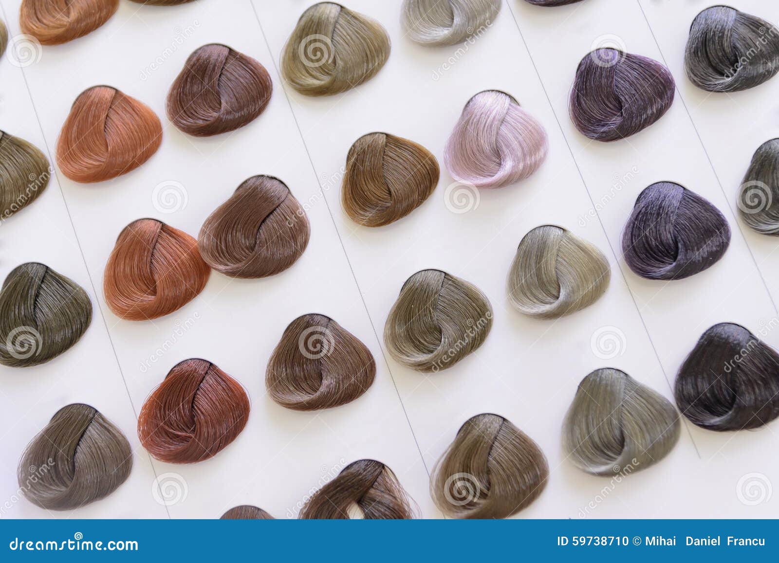 Hair Colors Set stock photo. Image of brunette, fashion - 59738710