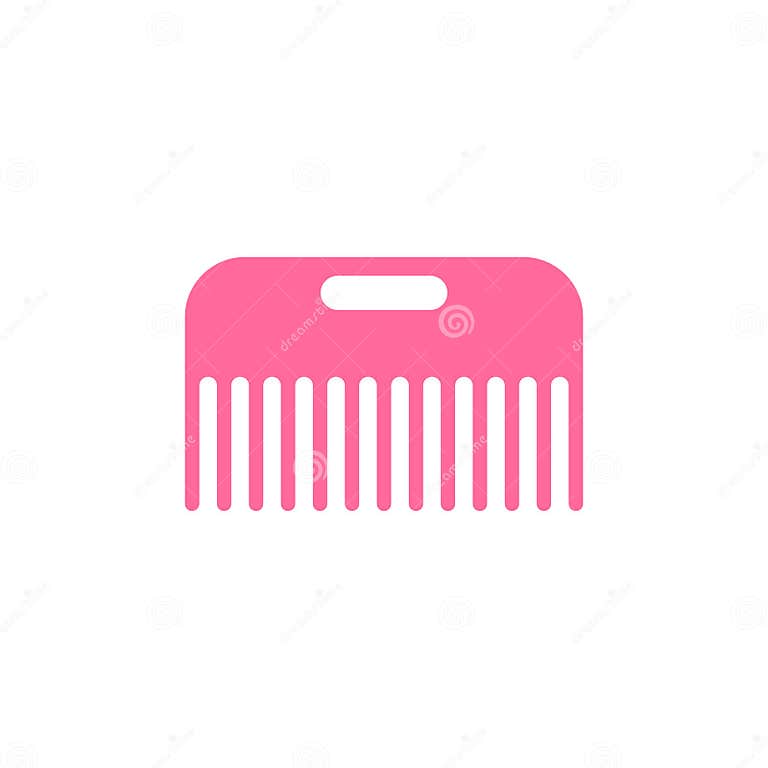 Hair Comb Flat Design Vector Illustration Stock Illustration ...