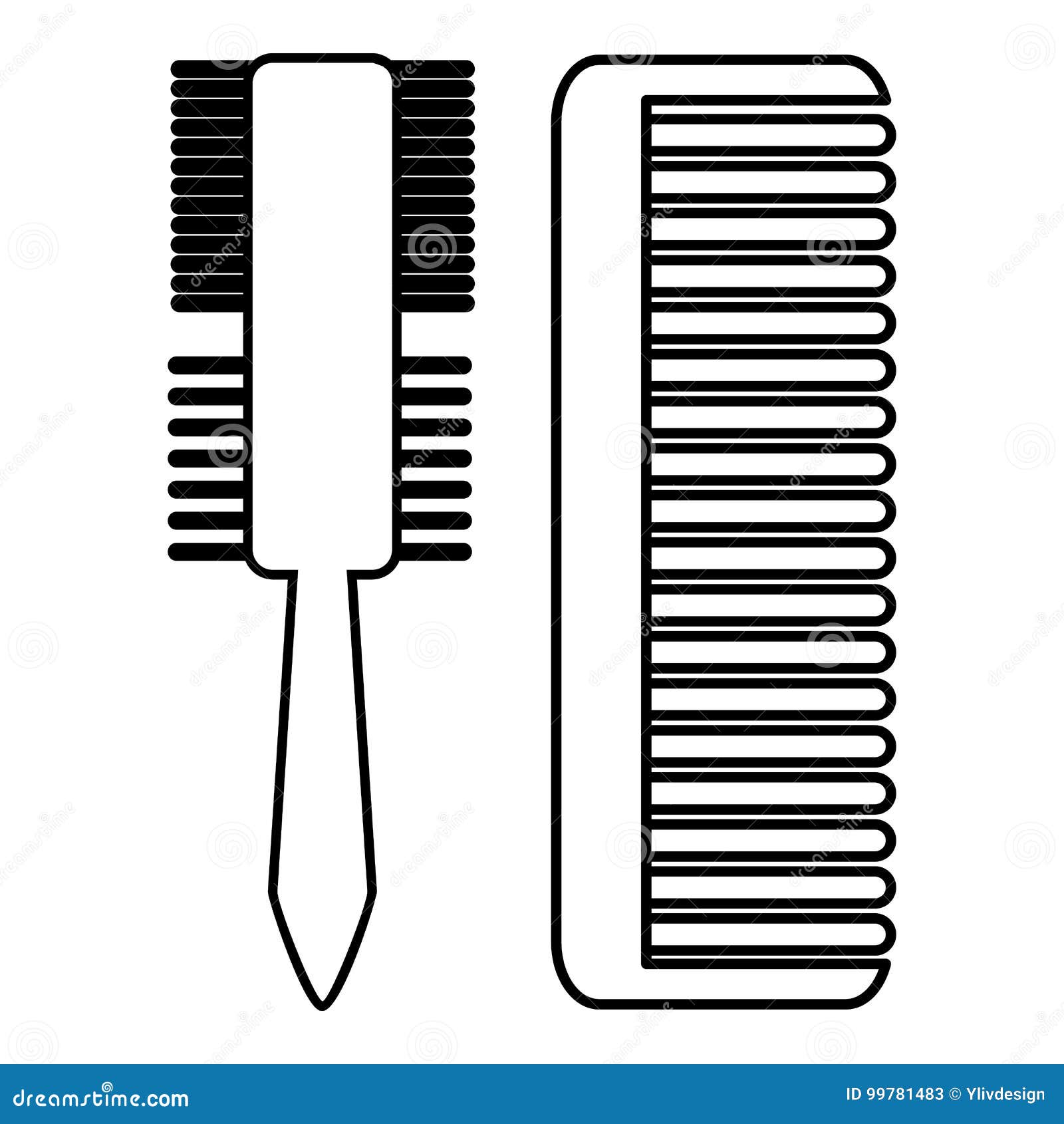 Hair Comb Icon , Outline Style Stock Vector - Illustration of accessory ... Hair Comb Icon , Outline Style Stock Vector - Illustration of accessory ...