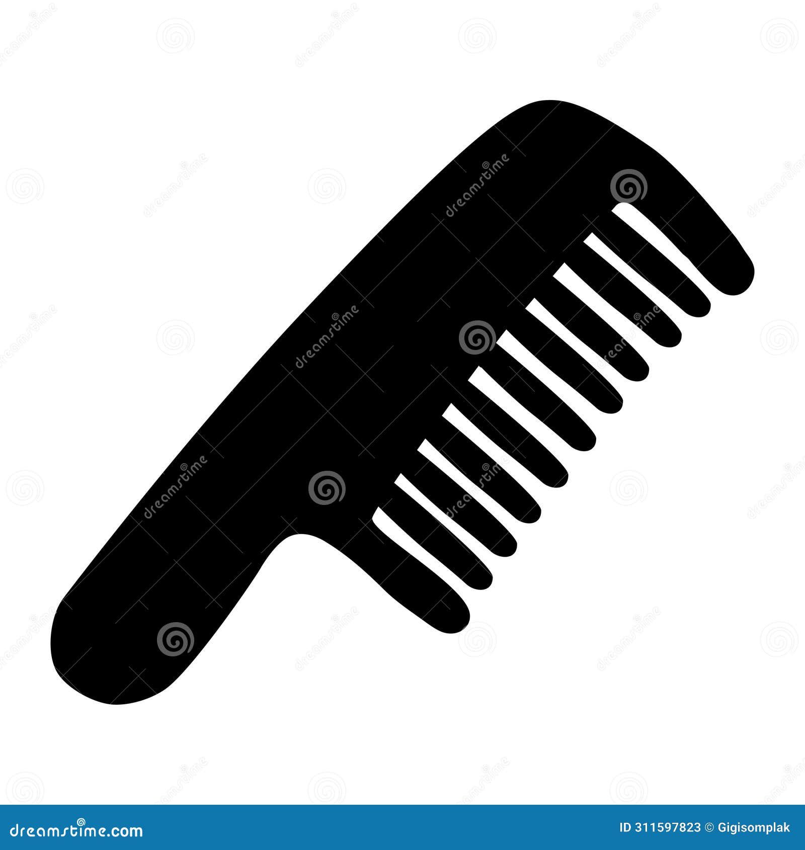 Hair Comb, Simple Vector Hand Draw Sketch Doodle Stock Vector ...