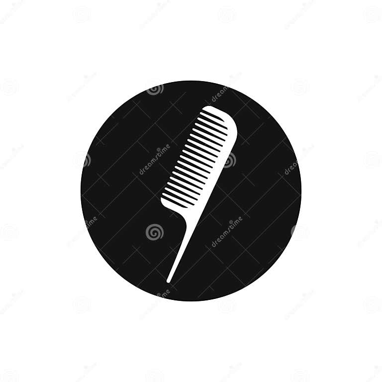 Hair comb vector icon stock illustration. Illustration of hair - 296736190