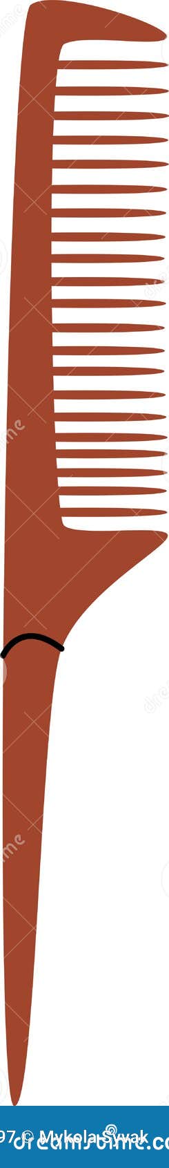 Hair Comb Wooden stock illustration. Illustration of hairstyle - 300543897