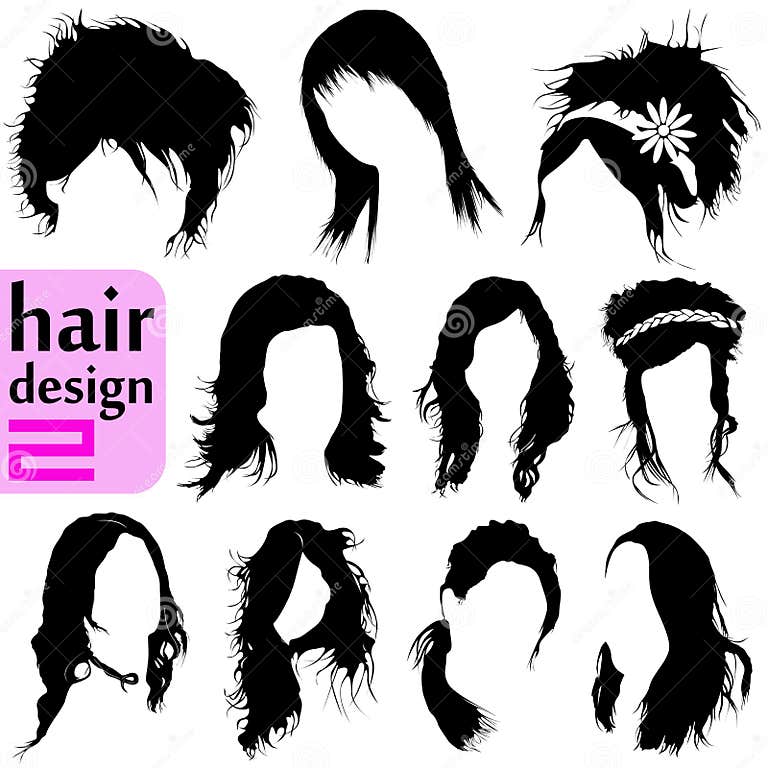 Hair design 2 stock vector. Illustration of hairdresser - 5097346