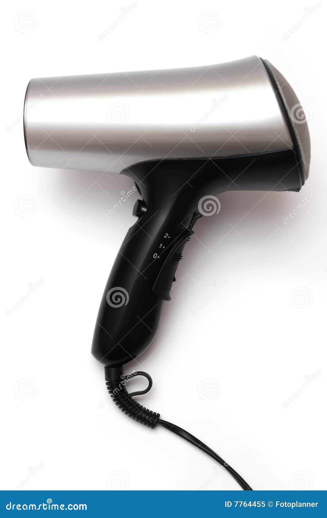 Hair dryer stock image. Image of fashion, electric, grey - 7764455