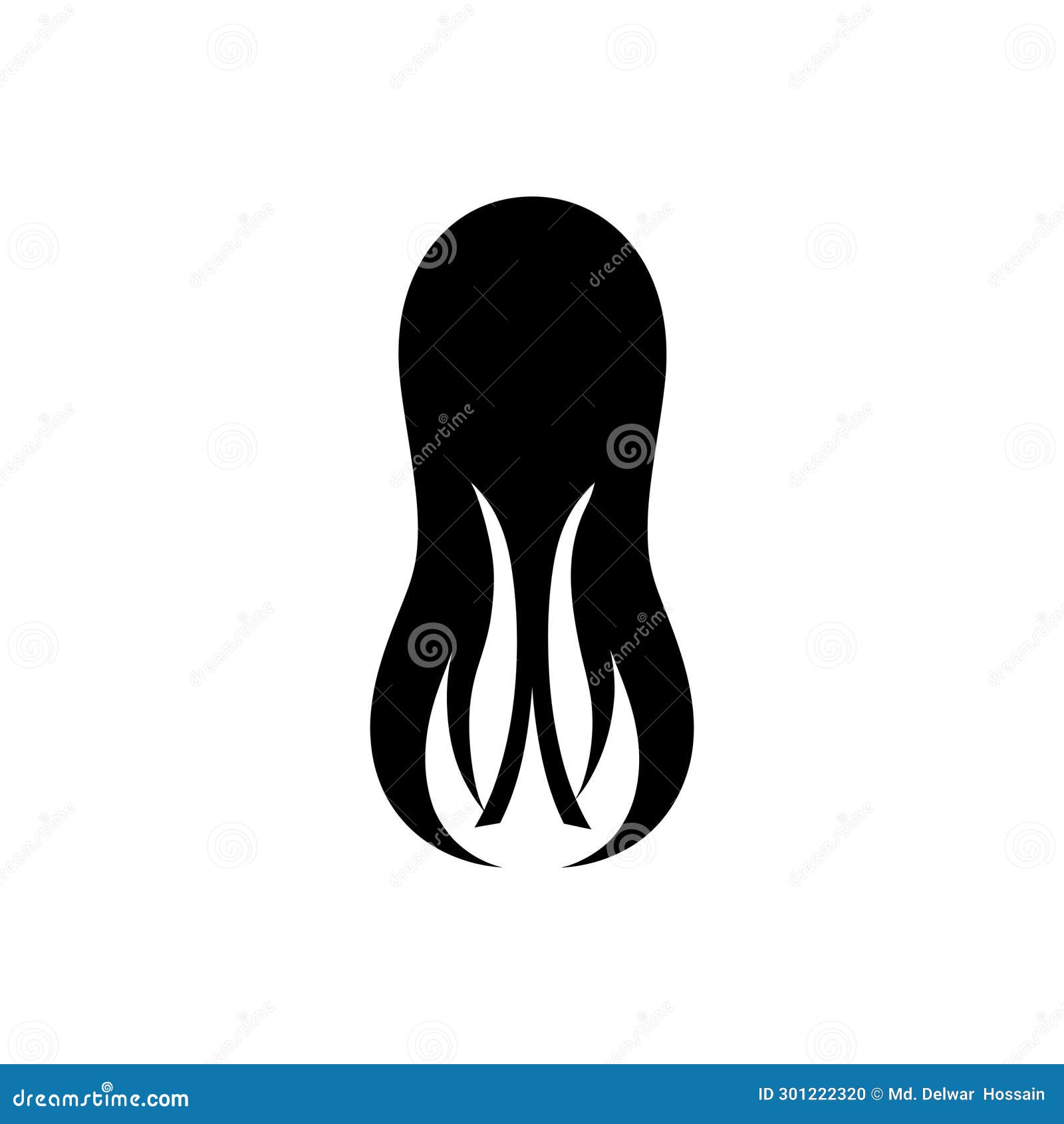 Hair extensions icon stock vector. Illustration of icon - 301222320