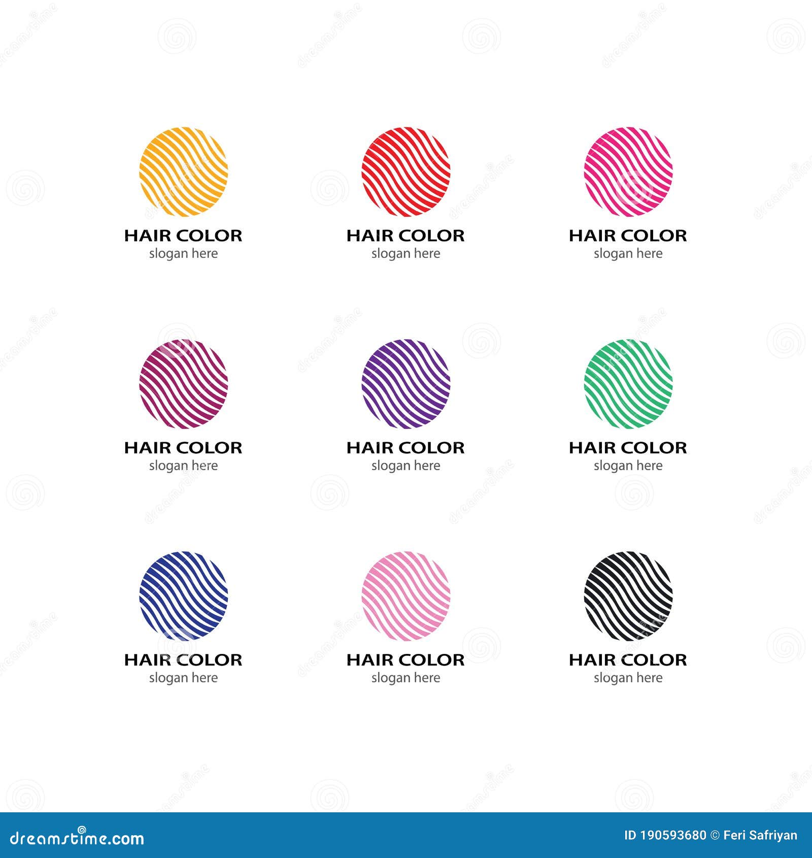 Hair logo template vector stock illustration. Illustration of healthy ...