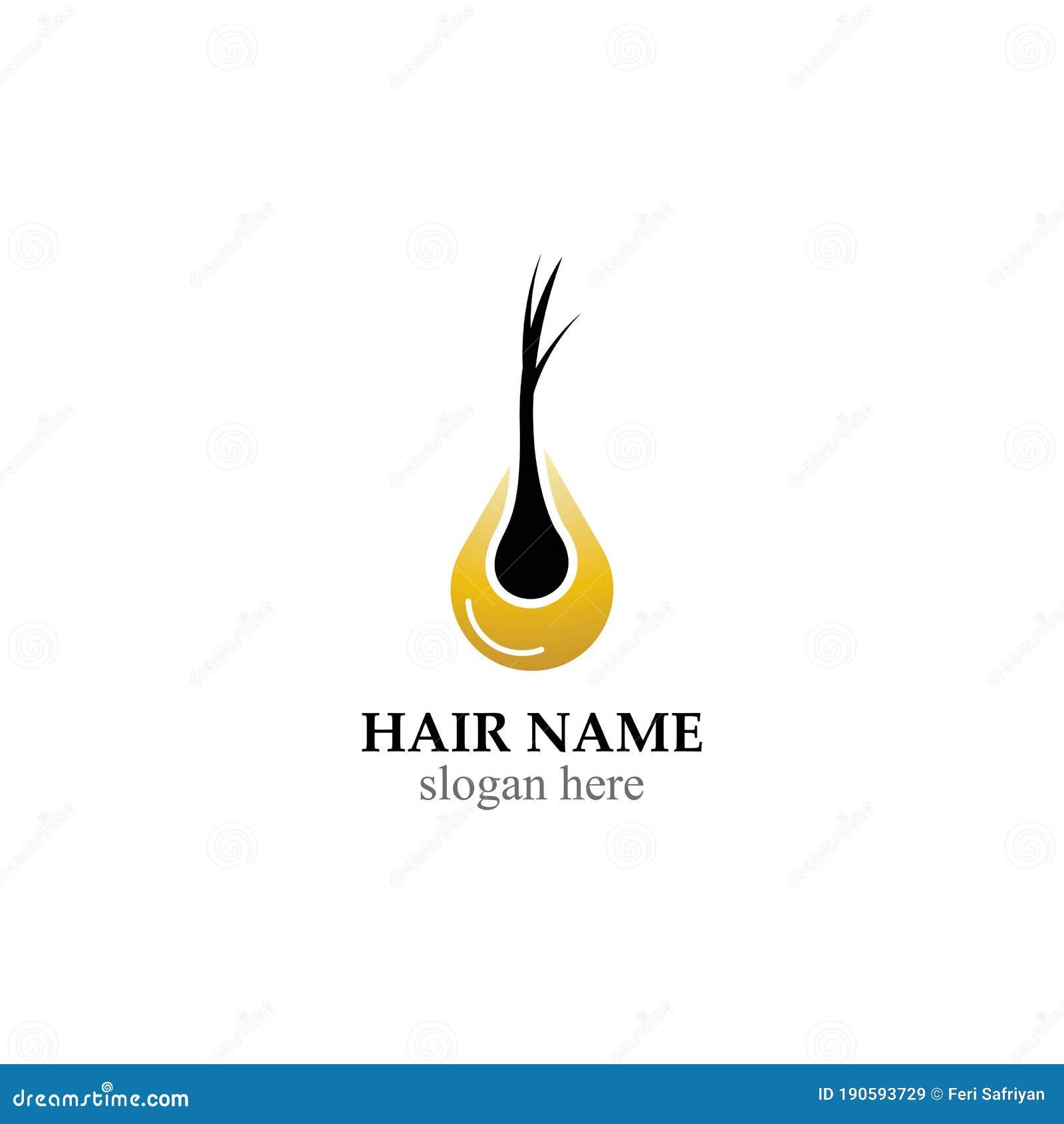 Hair logo template vector stock illustration. Illustration of sale ...