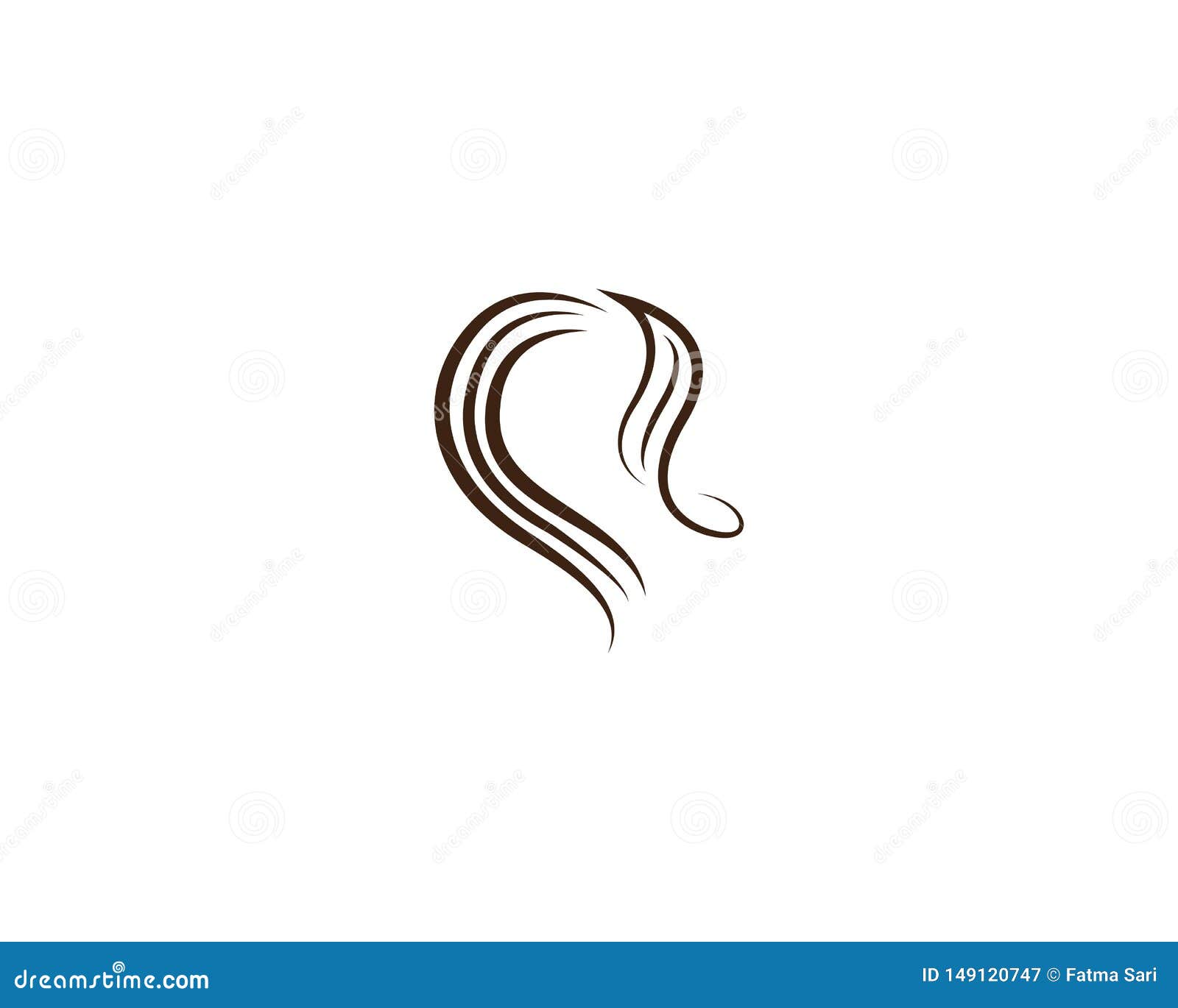 Hair logo template stock vector. Illustration of shape - 149120747