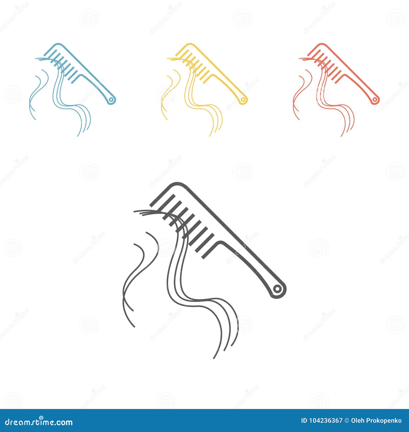 Hair Loss. Vector Illustration. Stock Vector - Illustration of human ...