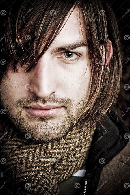 Hair Over Eye stock photo. Image of face, student, alternative - 4687538