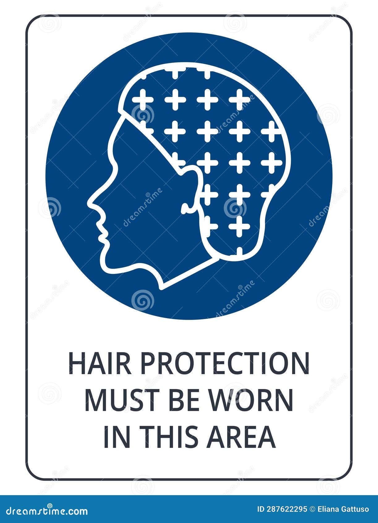 Hair Protection Symbol with Label Stock Vector - Illustration of ...