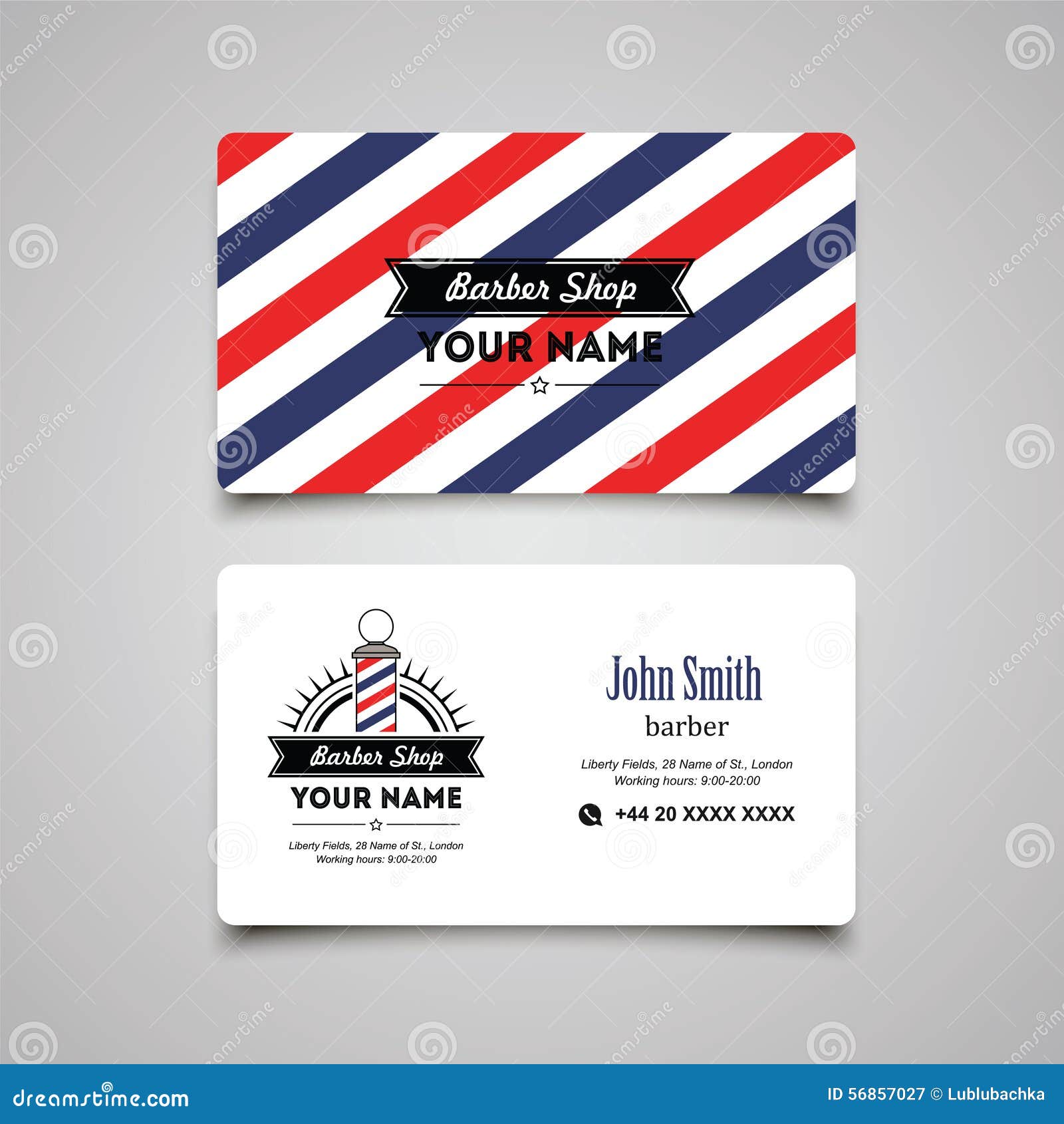 Barber Shop Business Cards Barber Shop Business Cards