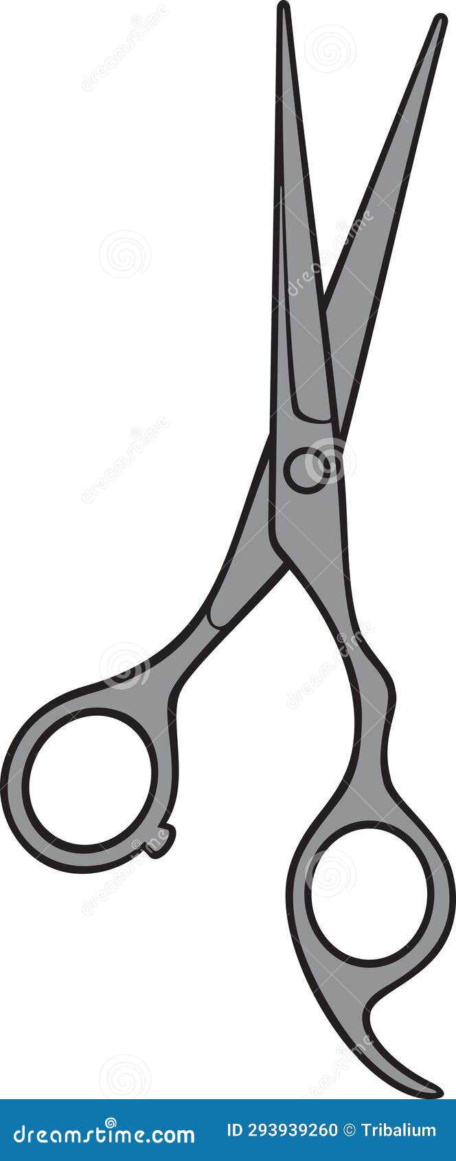 Hair Salon Scissors Color Vector Stock Vector - Illustration of ...