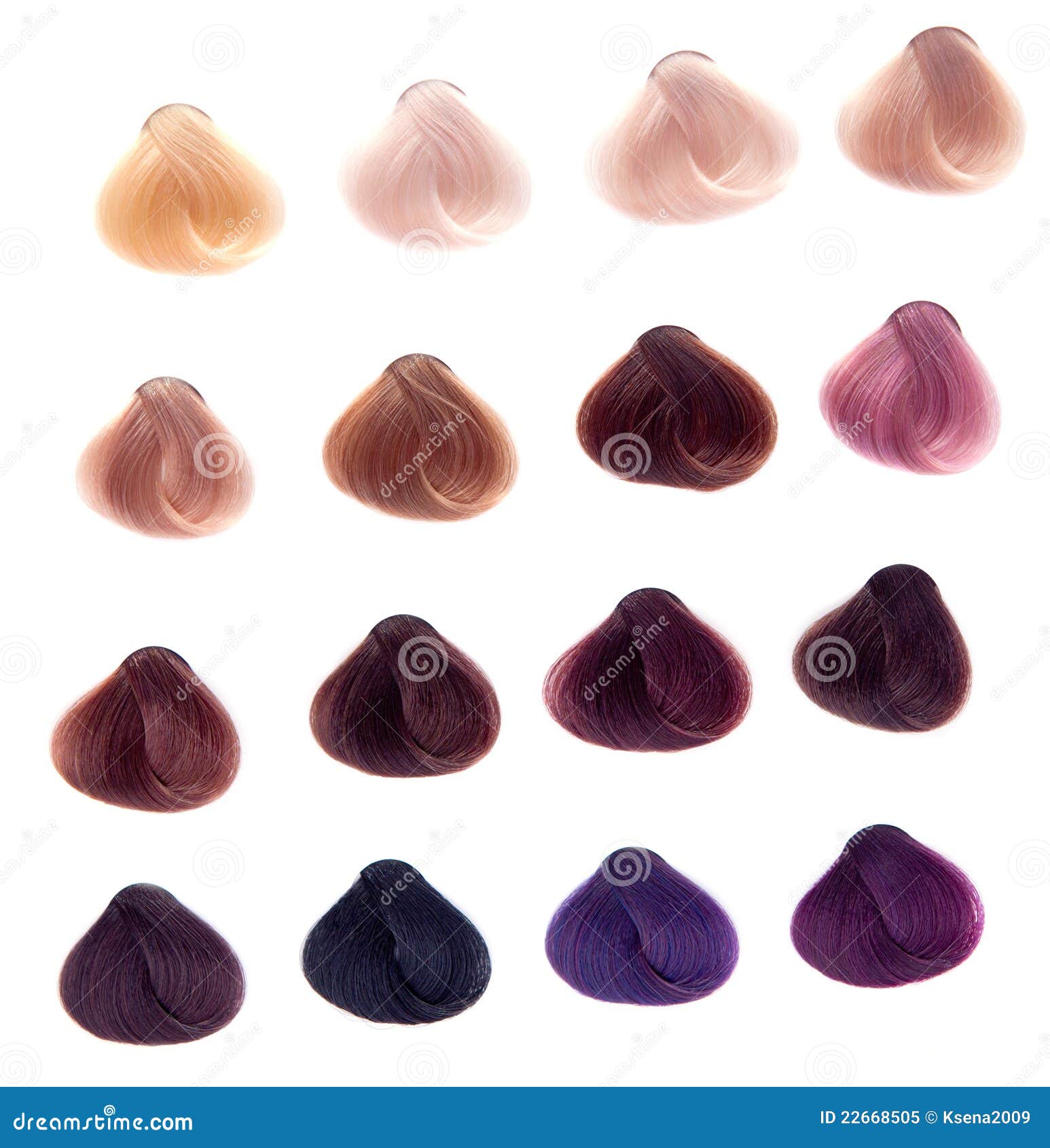 Hair samples stock image. Image of horizontal, colorful - 22668505