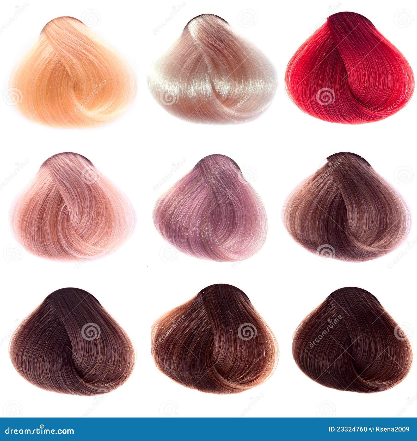Hair samples stock photo. Image of colors, blonde, bleached - 23324760