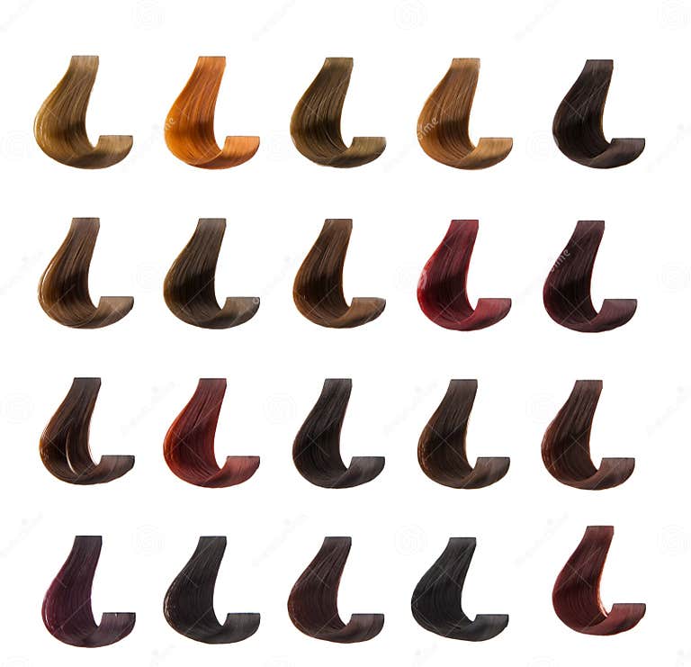 Hair samples stock image. Image of objects, blond, group - 27853029