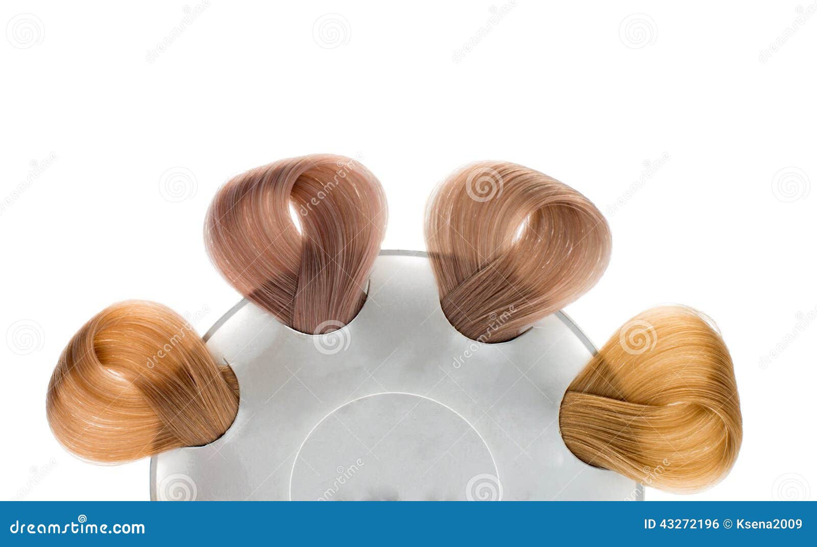 Hair Samples of Different Colors Stock Photo - Image of human, category ...
