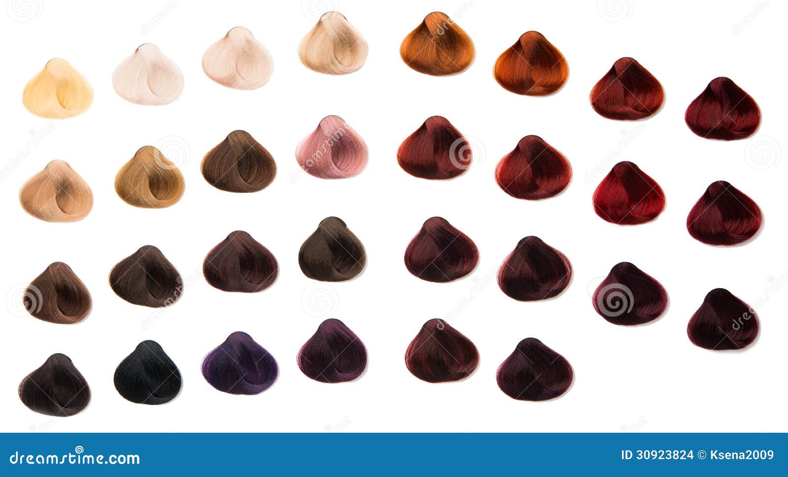 Hair samples stock photo. Image of fashion, black, brunette - 30923824