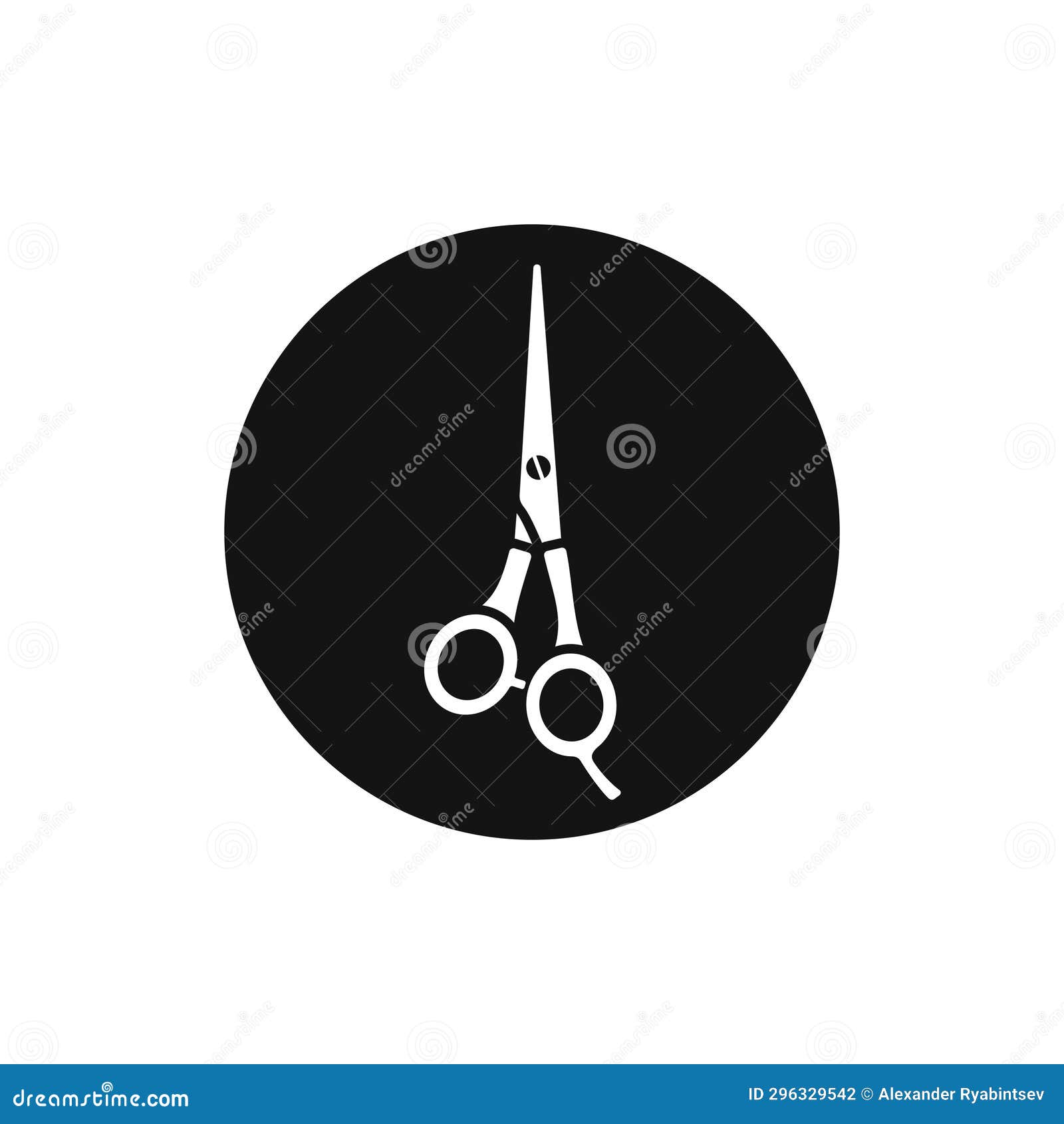 Hair scissors vector icon stock illustration. Illustration of care ...