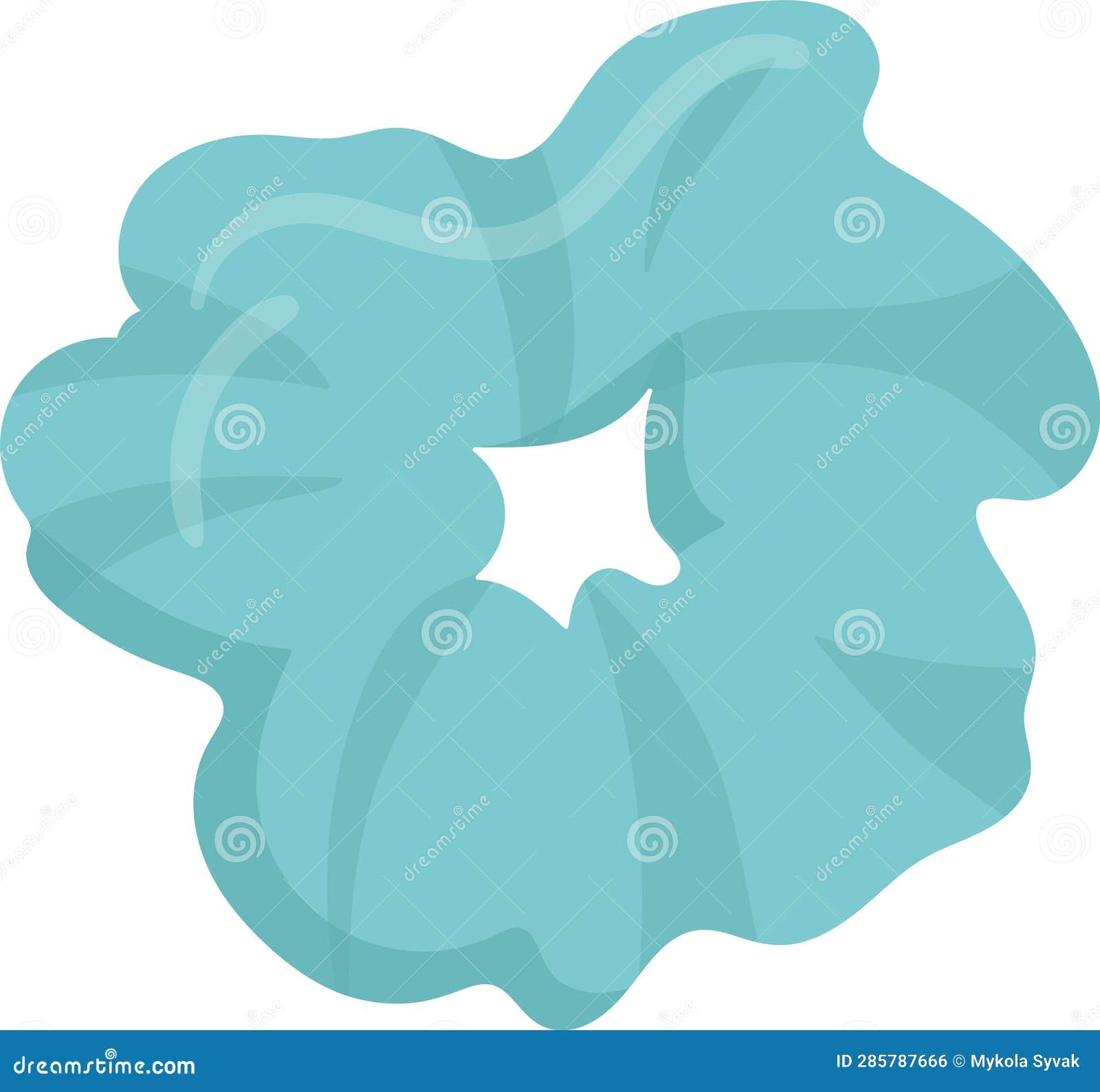 Hair Scrunchie Accessory stock vector. Illustration of style - 285787666