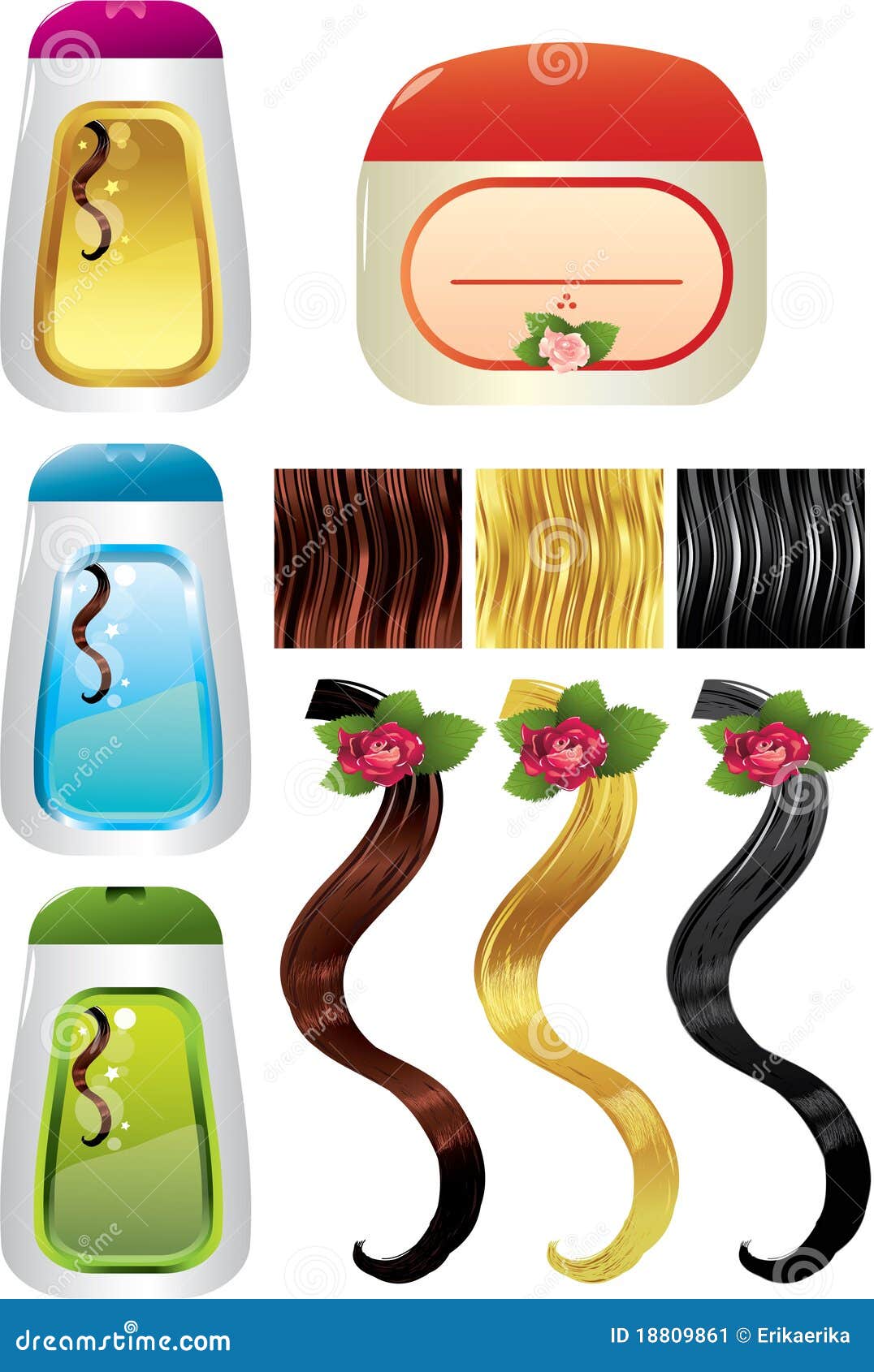 Hair shampoo stock vector. Illustration of black, icon - 18809861