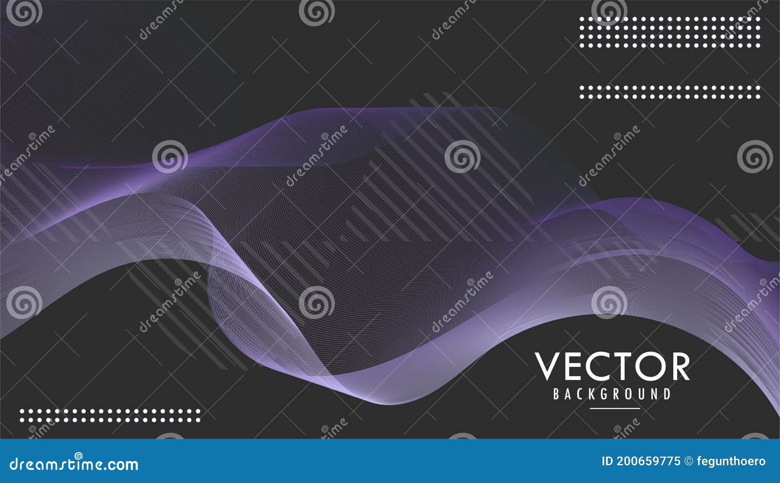 Hair Strands Shape. Purple, Violet Gradient Color Stock Vector ...