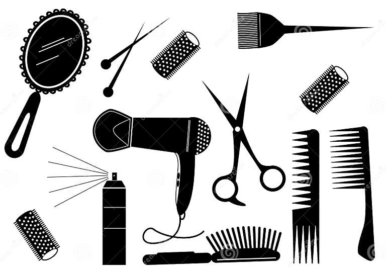 Hair Style Beauty Element stock vector. Illustration of haircut - 19225081
