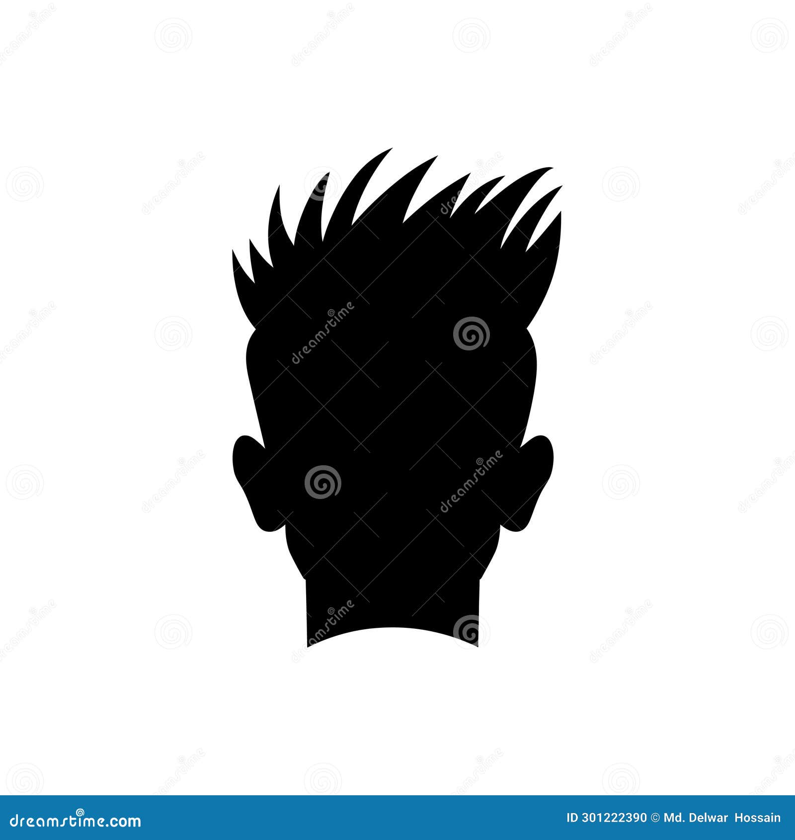 Hair style high fade icon stock vector. Illustration of haircut - 301222390
