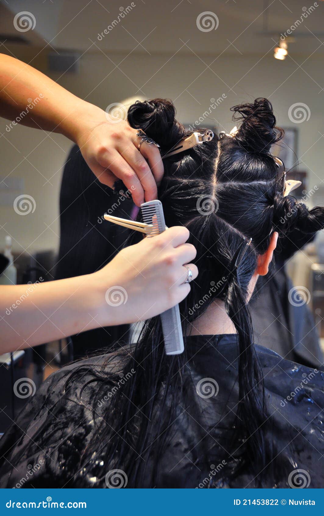 Hair Styling stock photo. Image of barber, lady, hair - 21453822