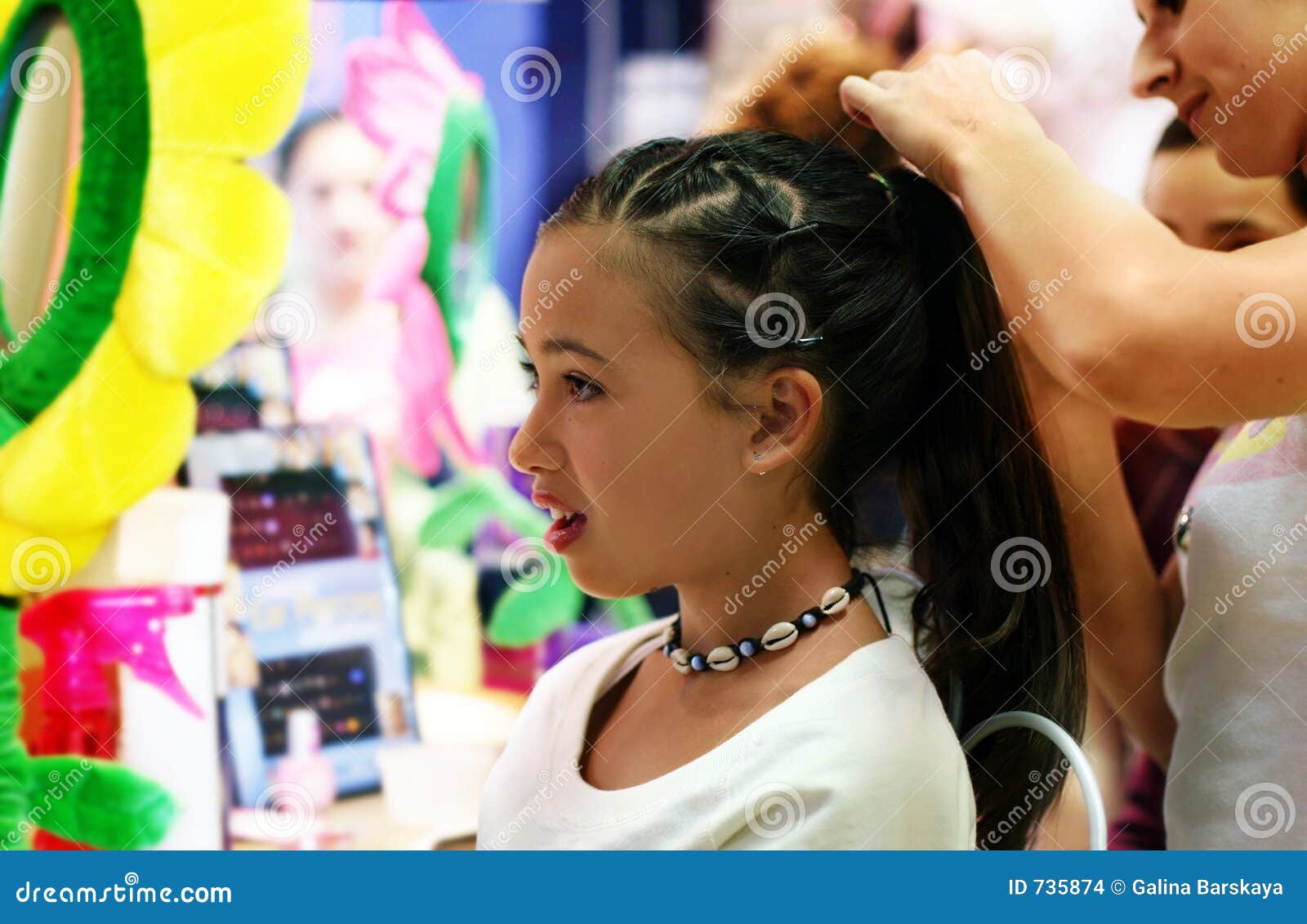 Hair styling party stock photo. Image of color, hairdresser - 735874