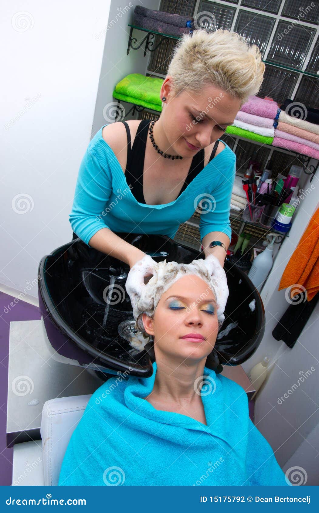 Hair stylist at work stock photo. Image of prepare, professional - 15175792
