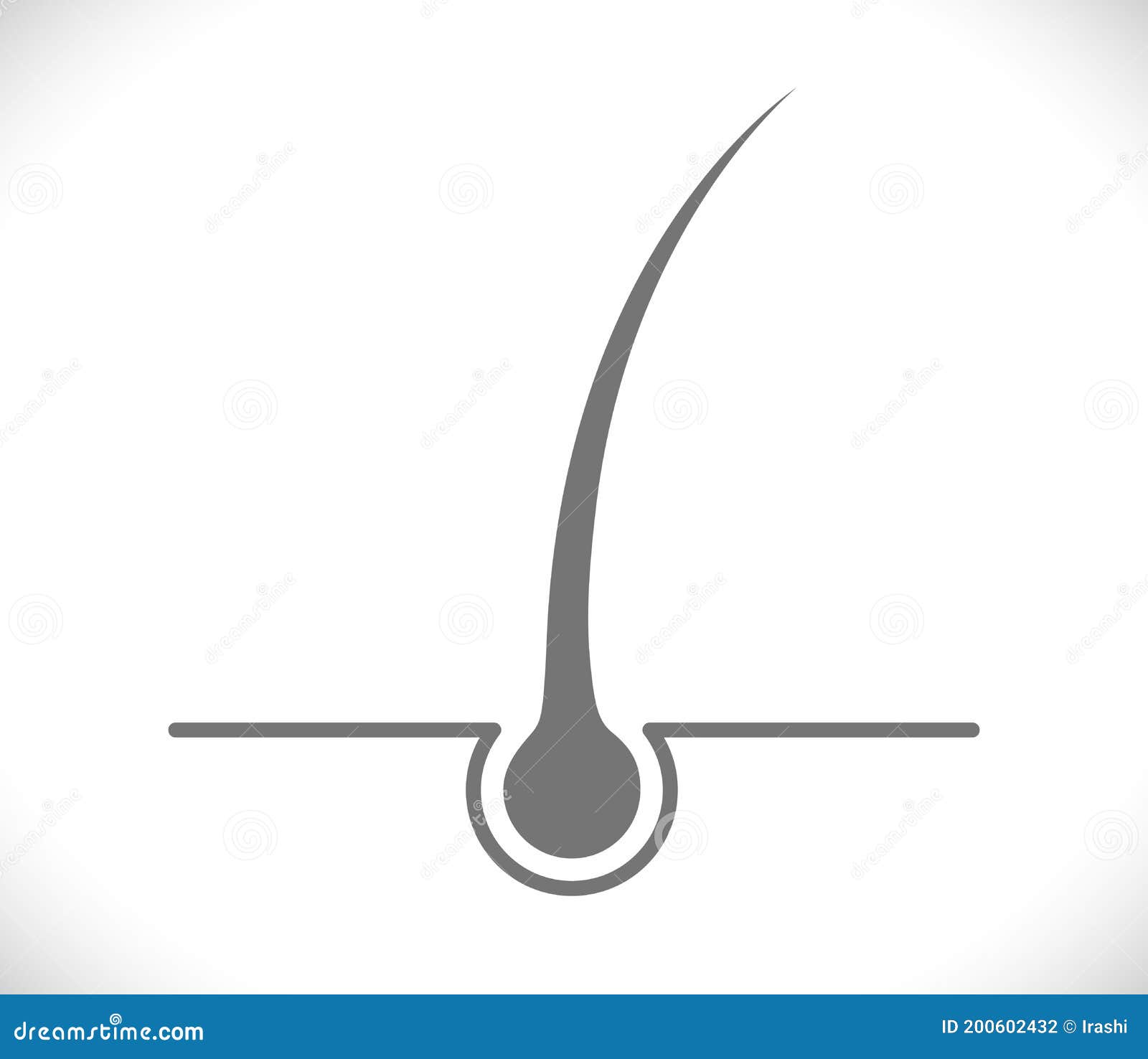 Hair concept icon stock vector. Illustration of laser - 200602432