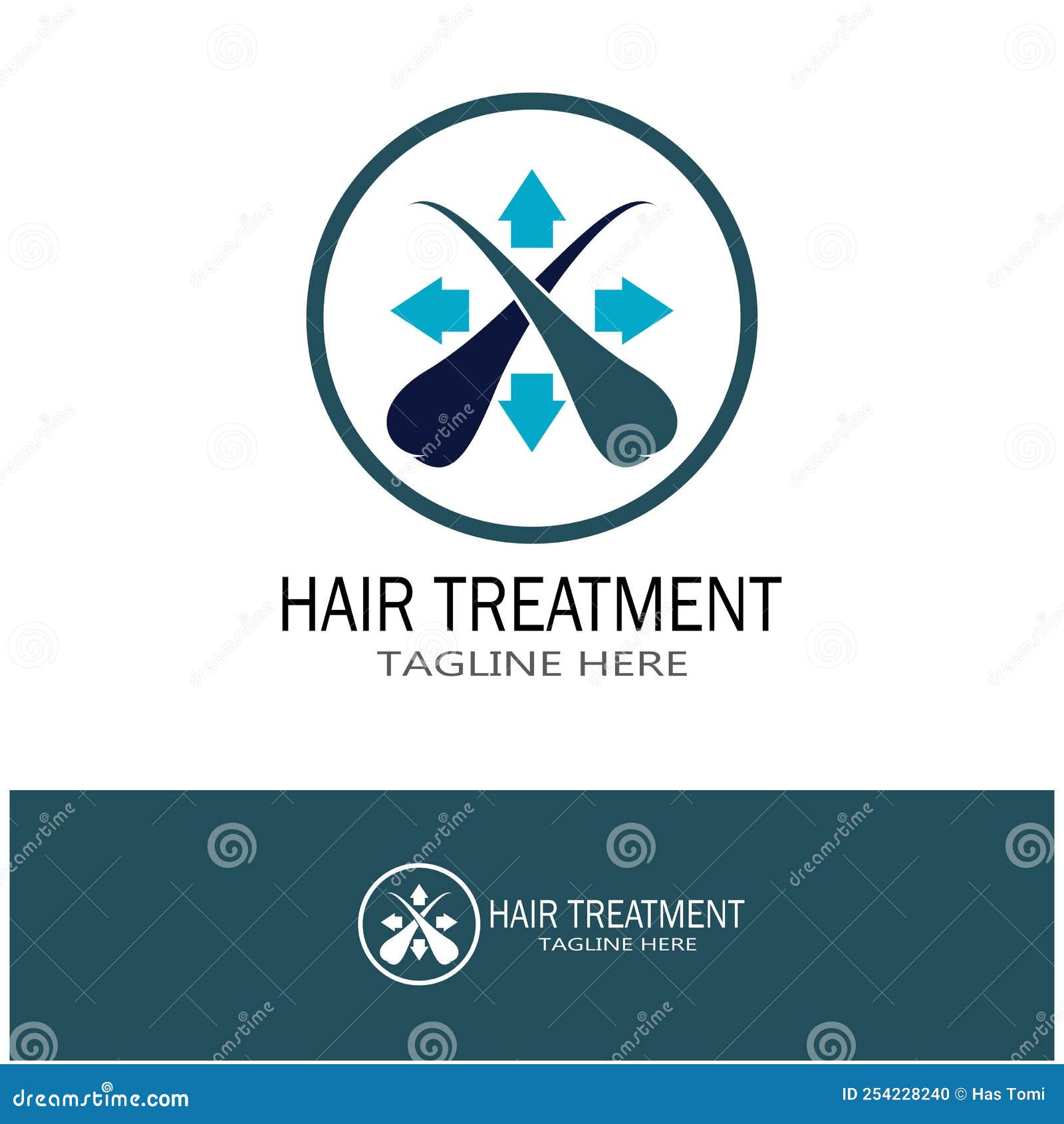 Hair Treatment Logo Removal Logo Vector Image Design Illustration Stock ...