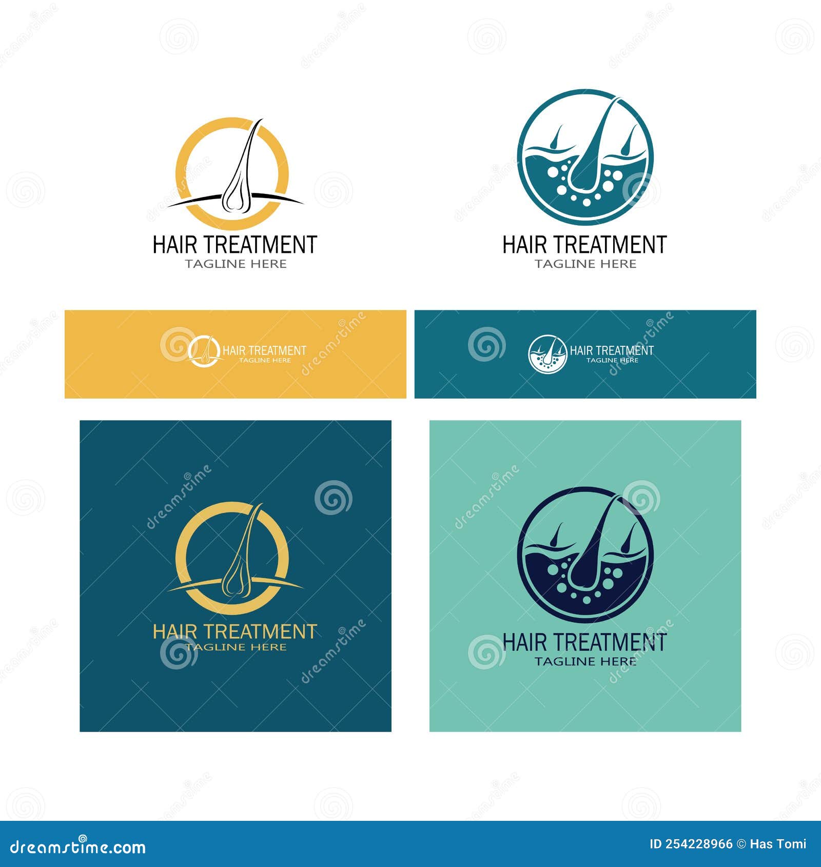 Hair Treatment Logo Removal Logo Vector Image Design Illustration Stock ...