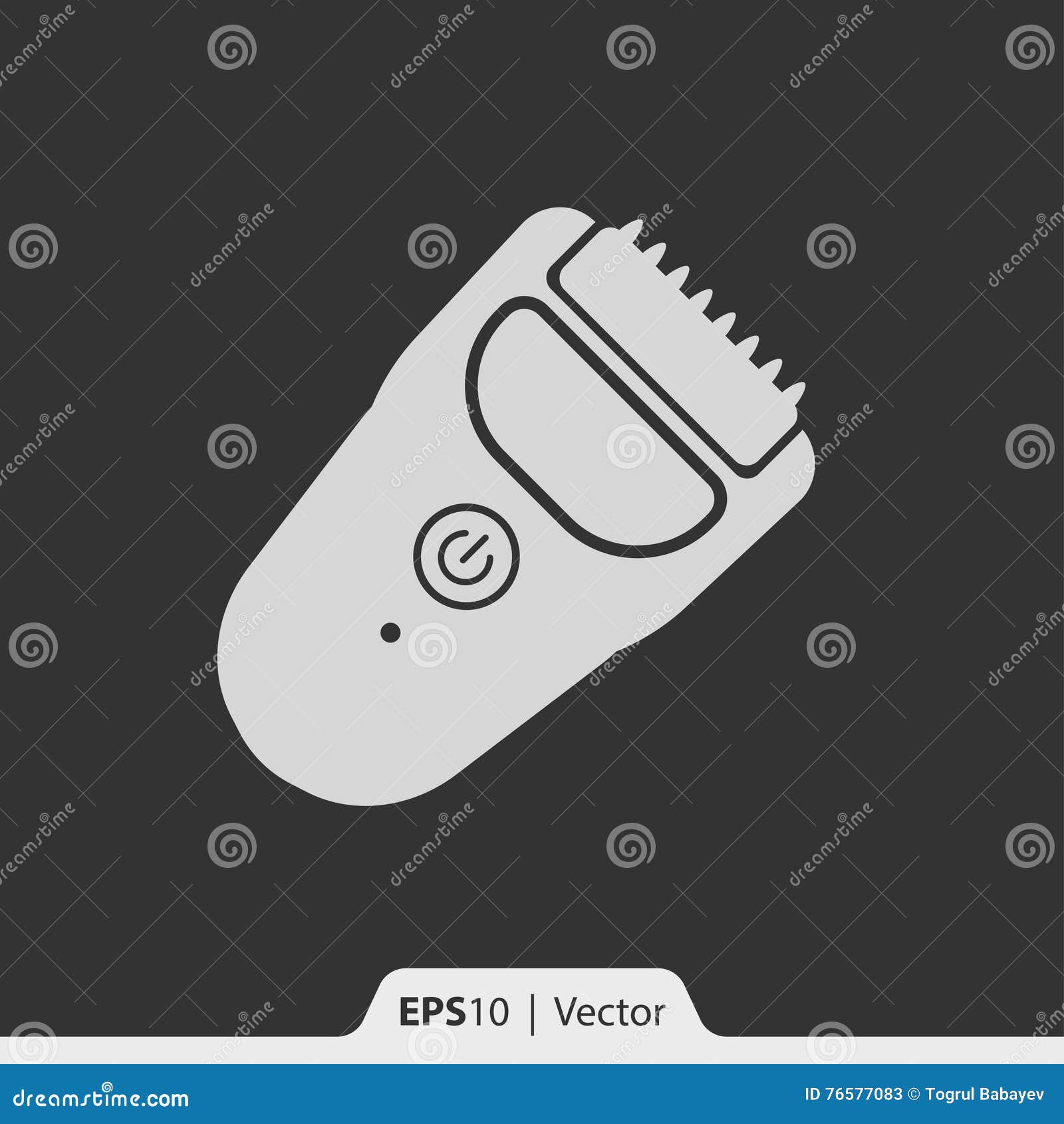 Hair Trimmer Clipper Icon for Web and Mobile Stock Illustration ...